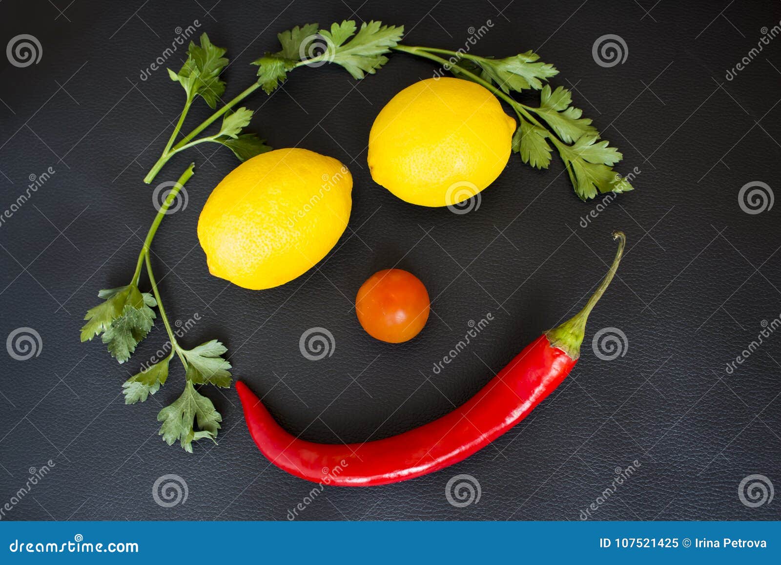 Smiley Face Made of Vegetables Stock Image - Image of emotion, healthy ...