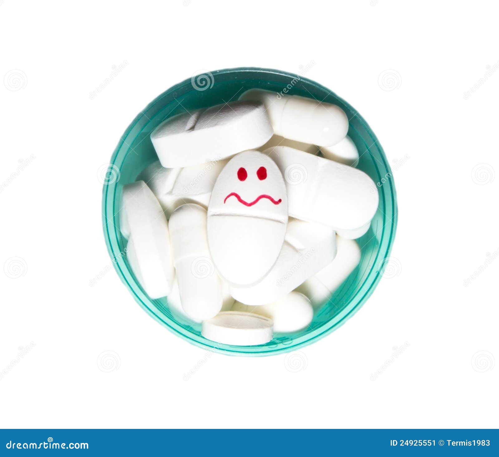 Smiley Face Pill Stock Image - Image: 24925551