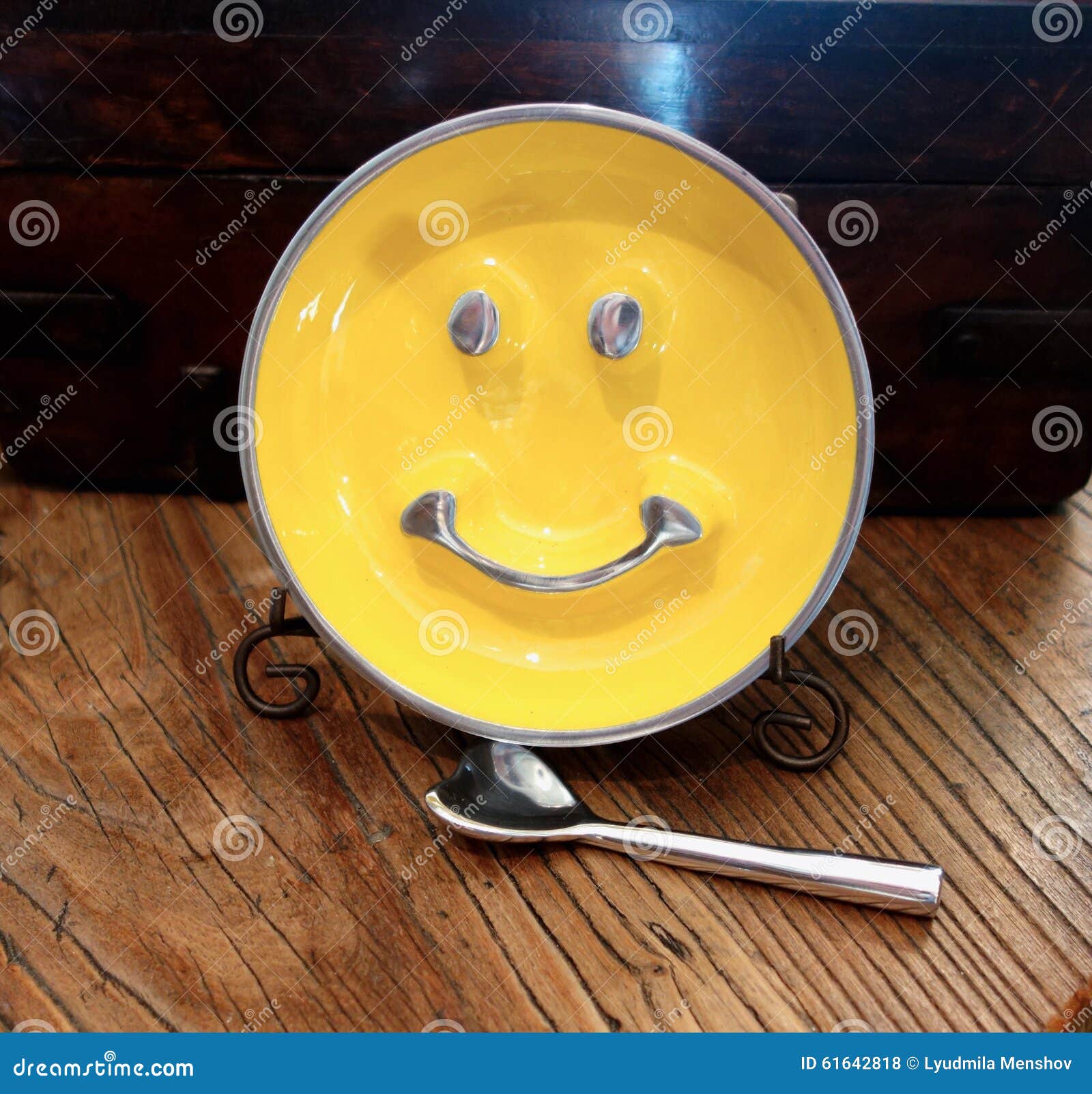 Smiley face stock photo. Image of smiley, table, plate - 61642818