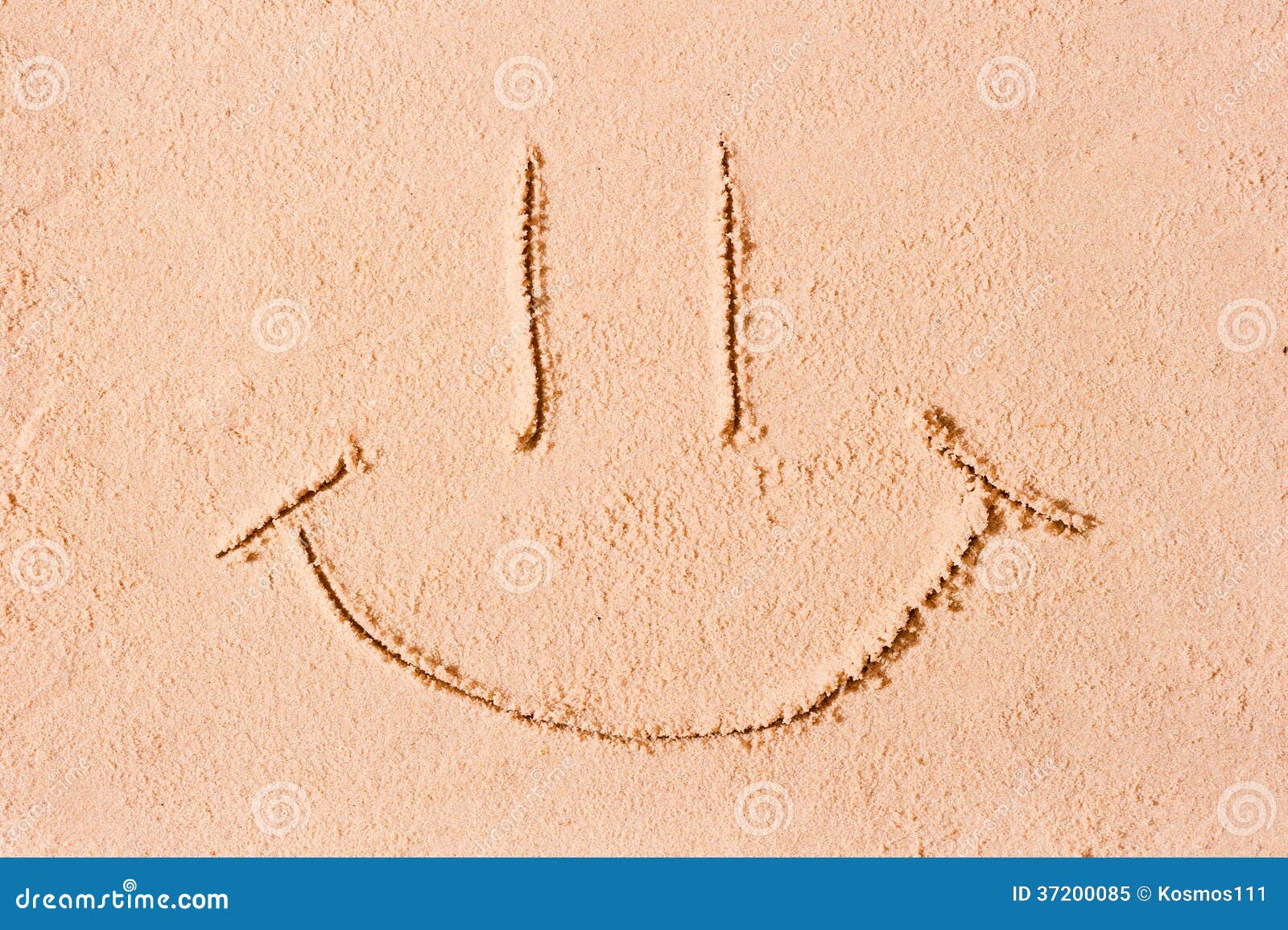 Smiley face on the sand stock image. Image of satisfaction - 37200085