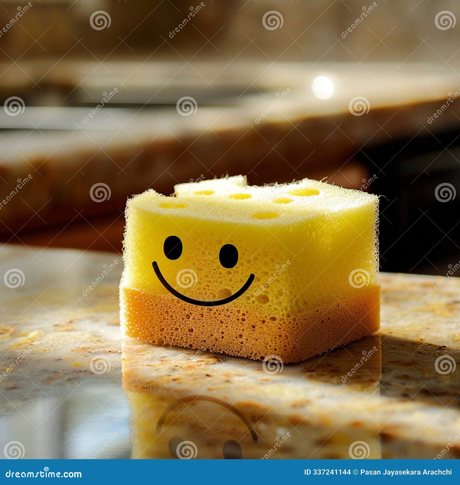 Smiley Face Scrubbing Counter Stock Illustration - Illustration of ...