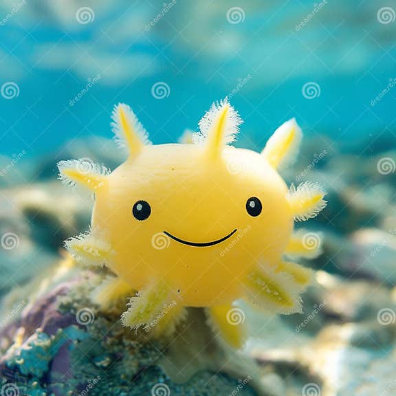 Smiley Face with Sea Cucumber in a Soft, Squishy Setting Stock ...