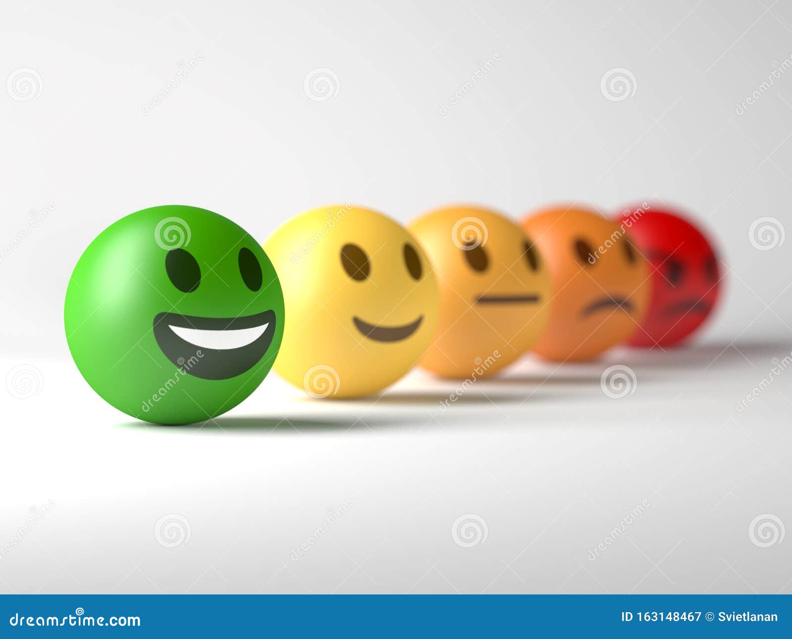 Smiley Face Selected. Positive Feedback Stock Illustration ...