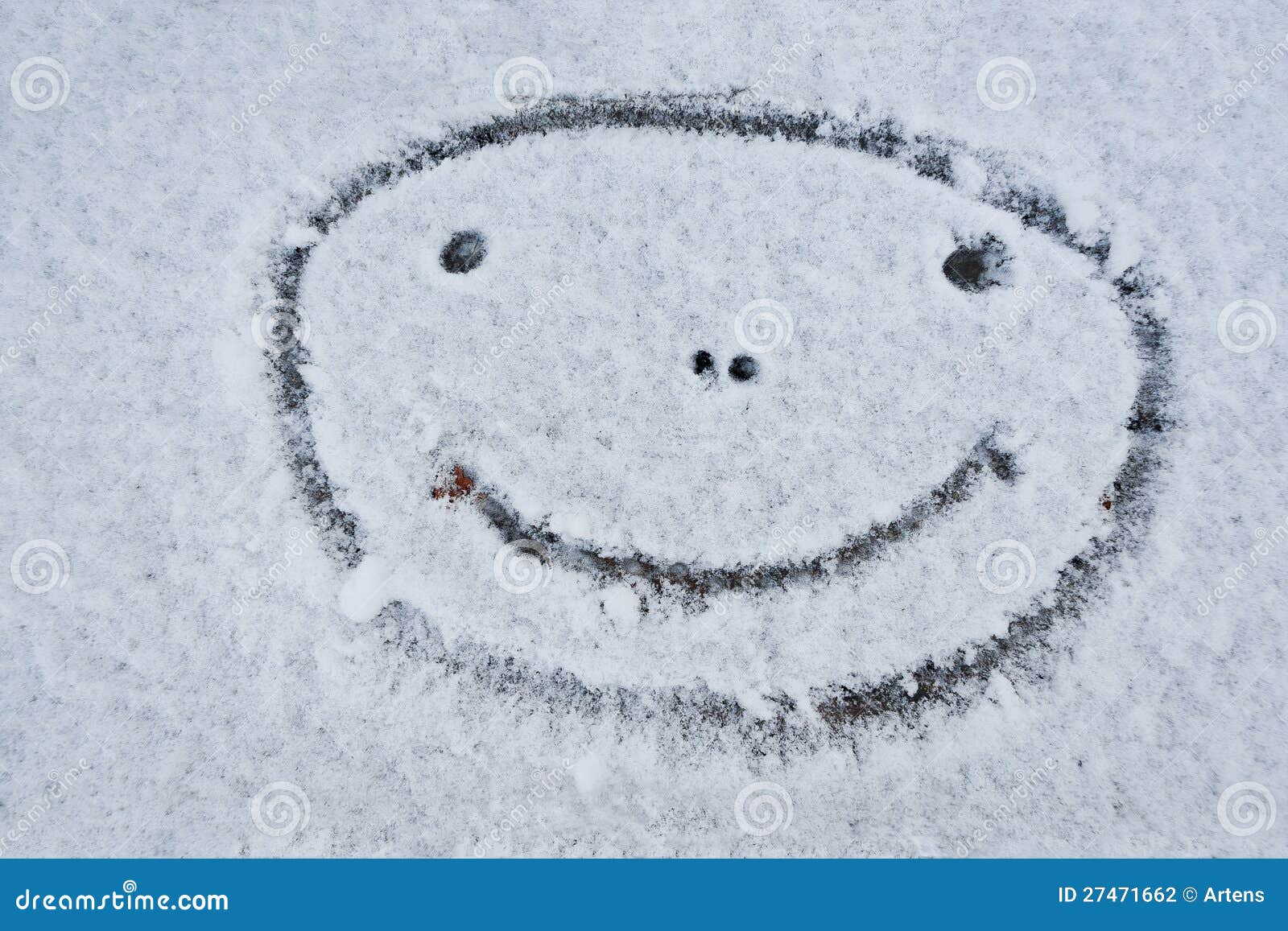 Smiley Face. Smiling Snowman. Winter. Stock Photo - Image of cheerful ...