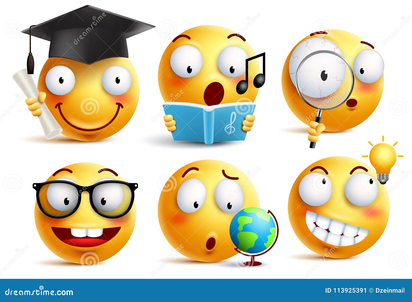 Student Expression Set Stock Illustrations – 6,941 Student Expression ...