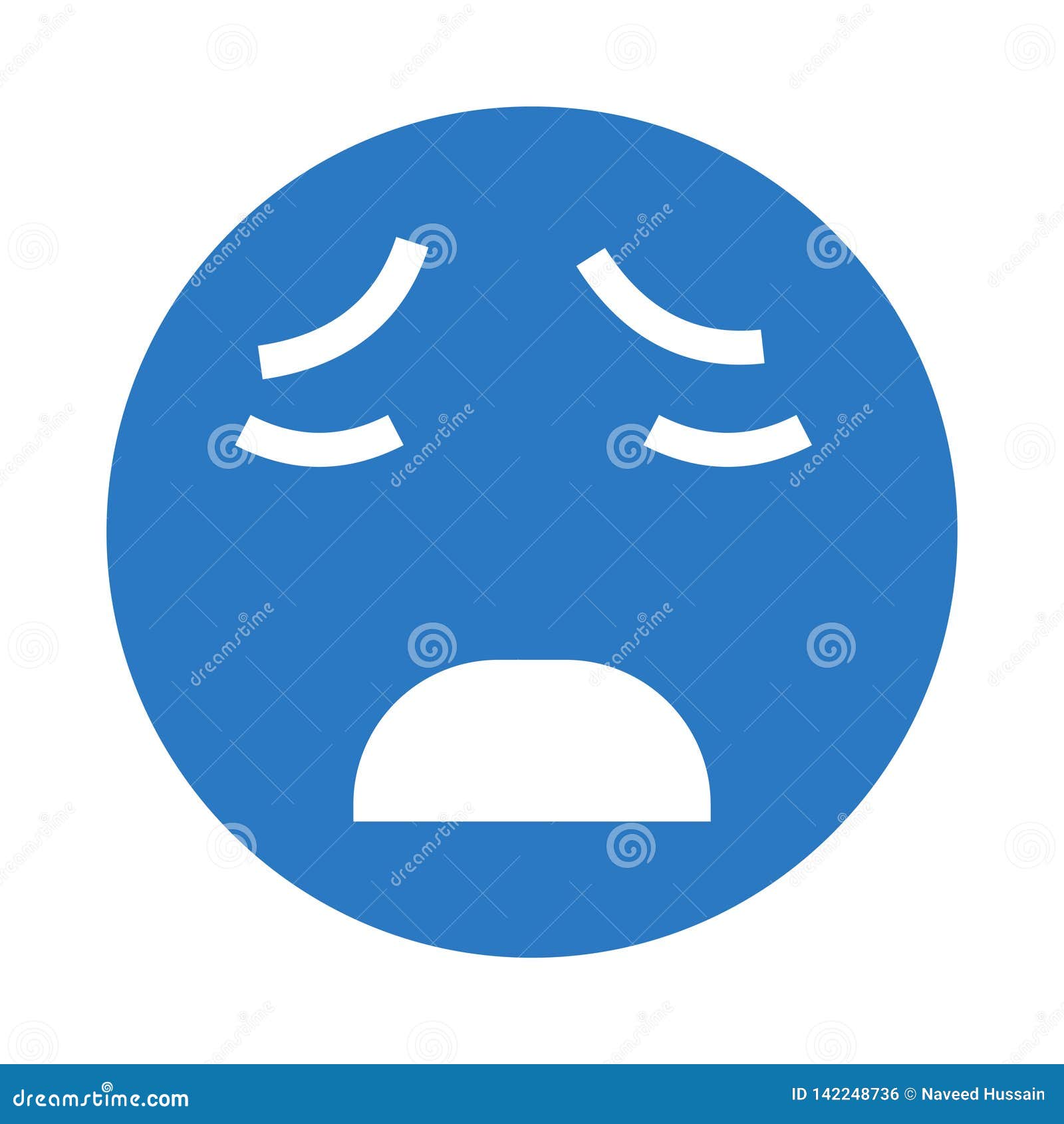 Smiley Face Glyph Color Flat Vector Icon Stock Illustration ...