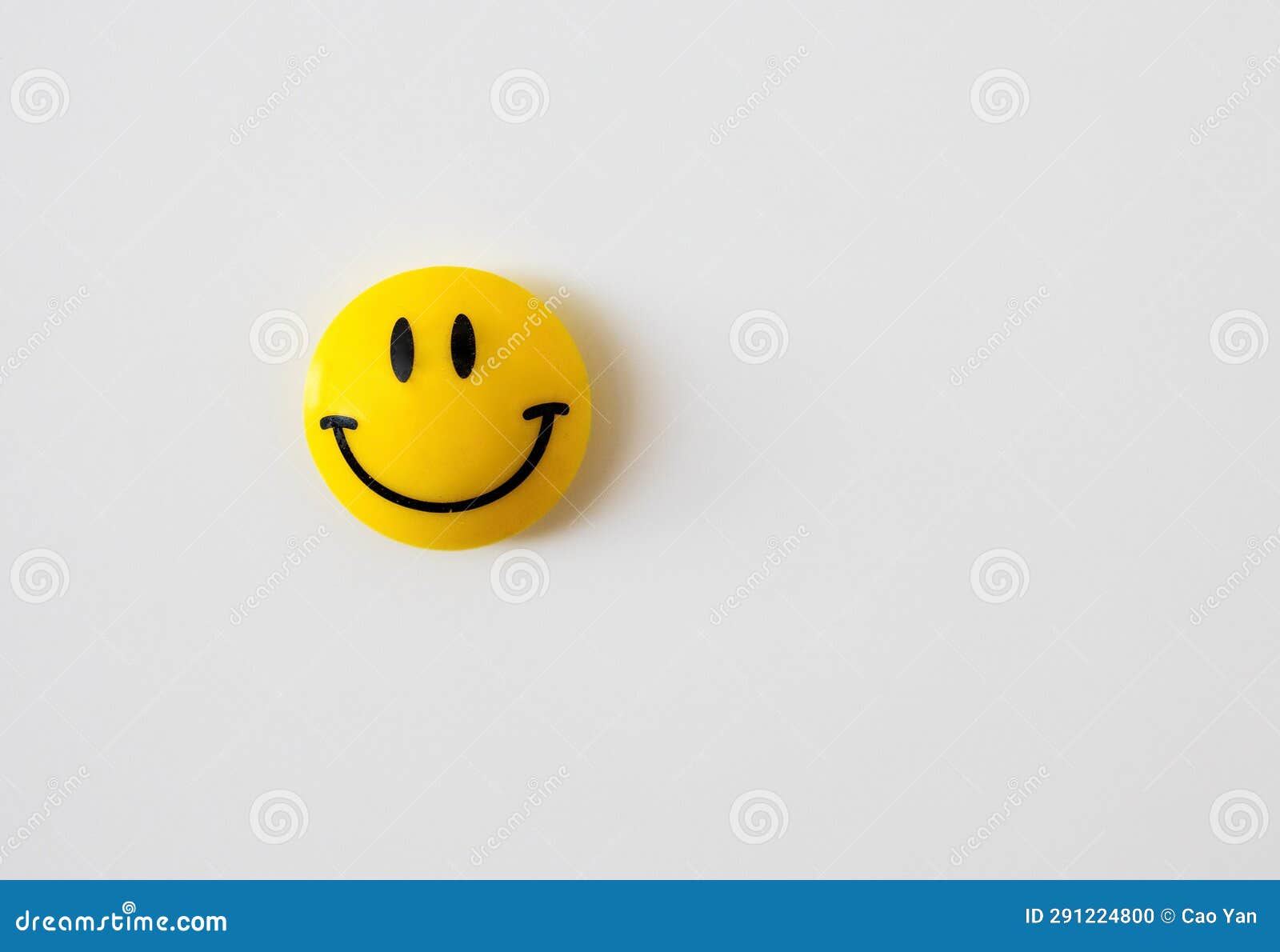 Smiley Face on White Background. the Concept of Positive Mood. Empty ...