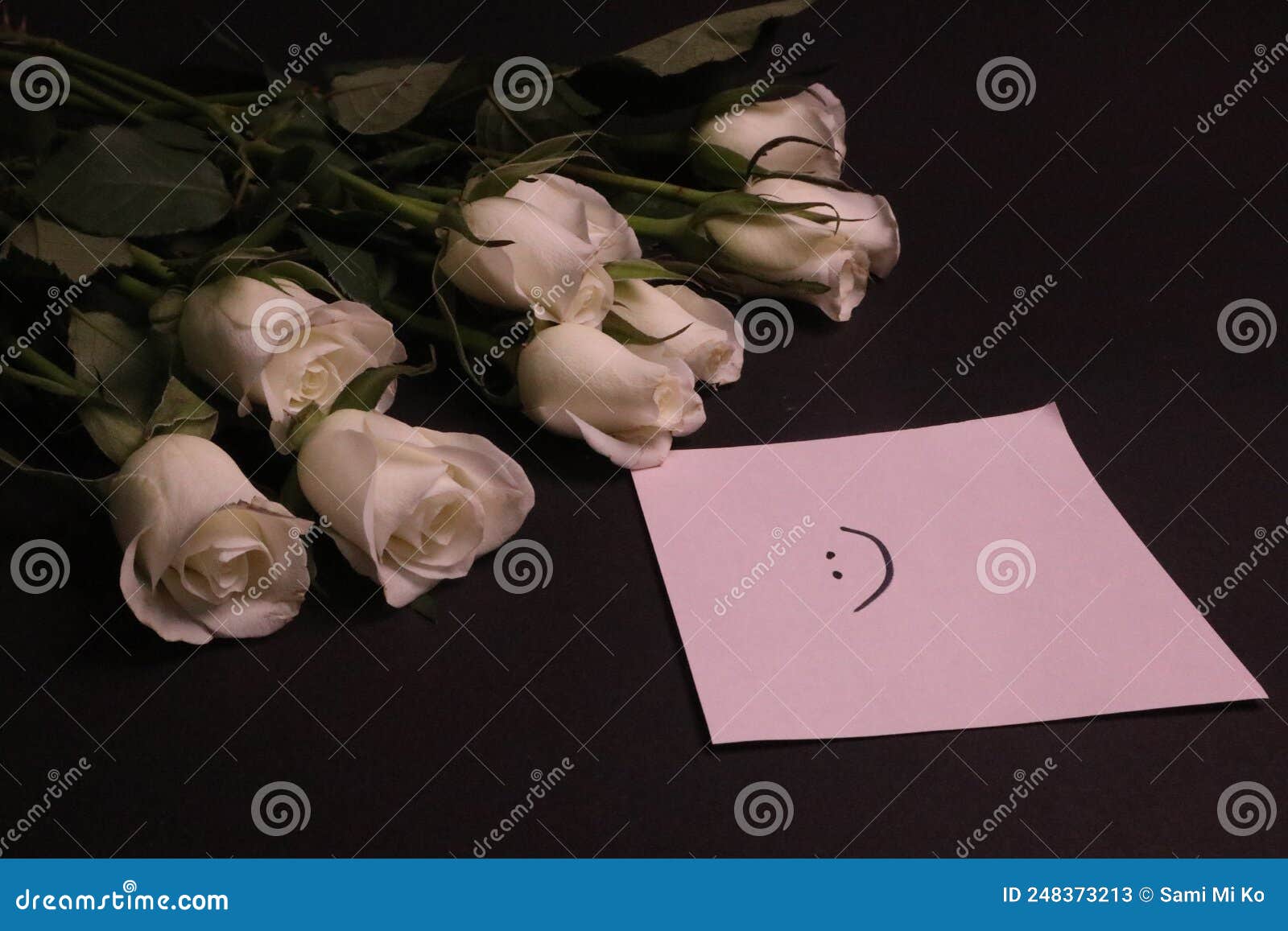 A Smiley Face is Written on the Sticker Stock Image - Image of creative ...