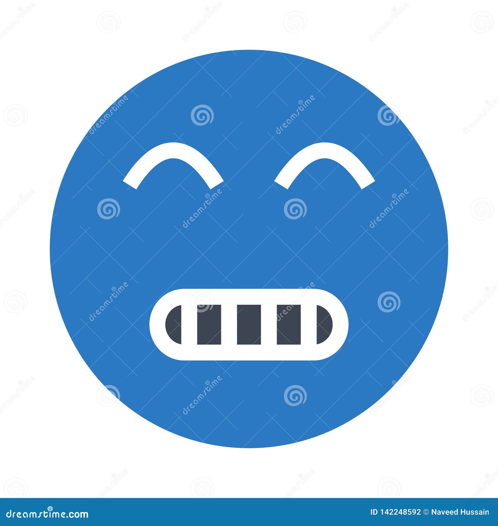 Smiley Face Glyph Color Flat Vector Icon Stock Illustration ...