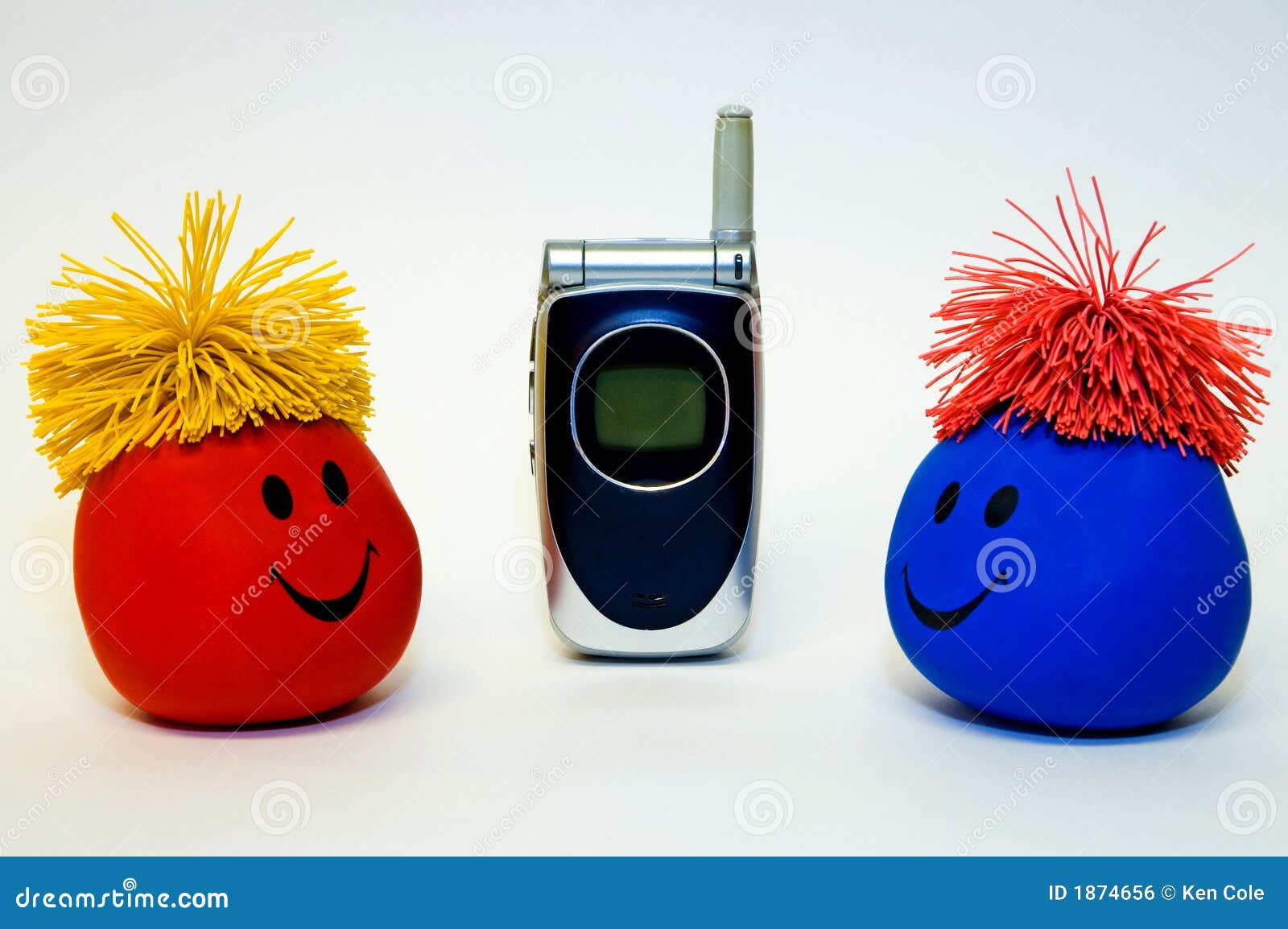 Smiley Faces and Cellphone stock photo. Image of brighten - 1874656