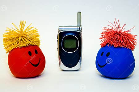 Smiley Faces and Cellphone stock photo. Image of brighten - 1874656