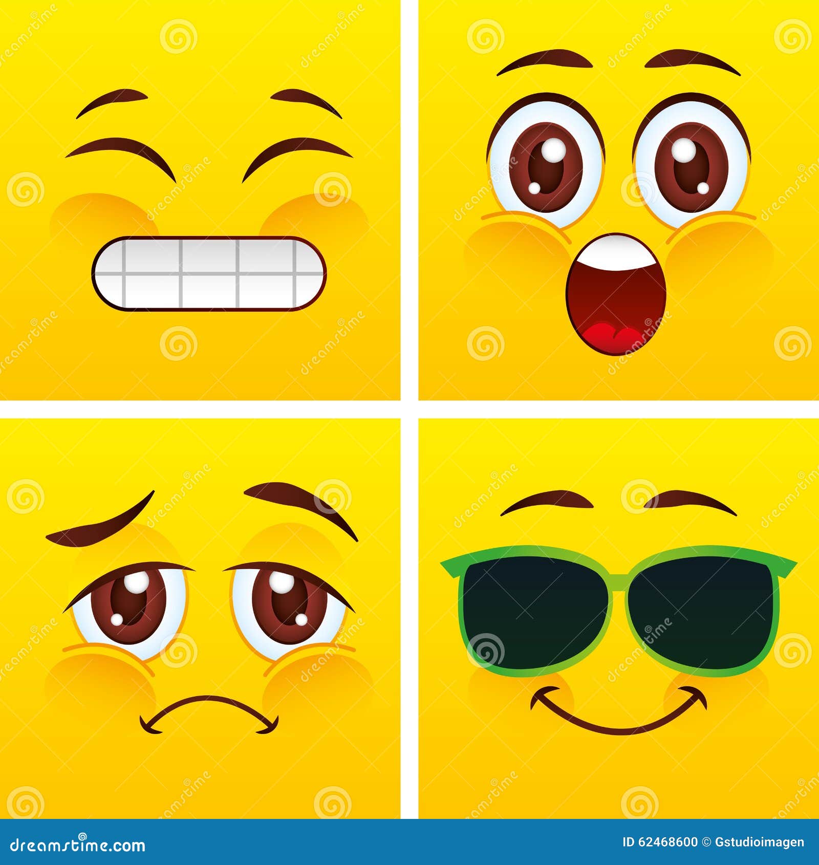 Smiley faces design stock vector. Illustration of graphic - 62468600