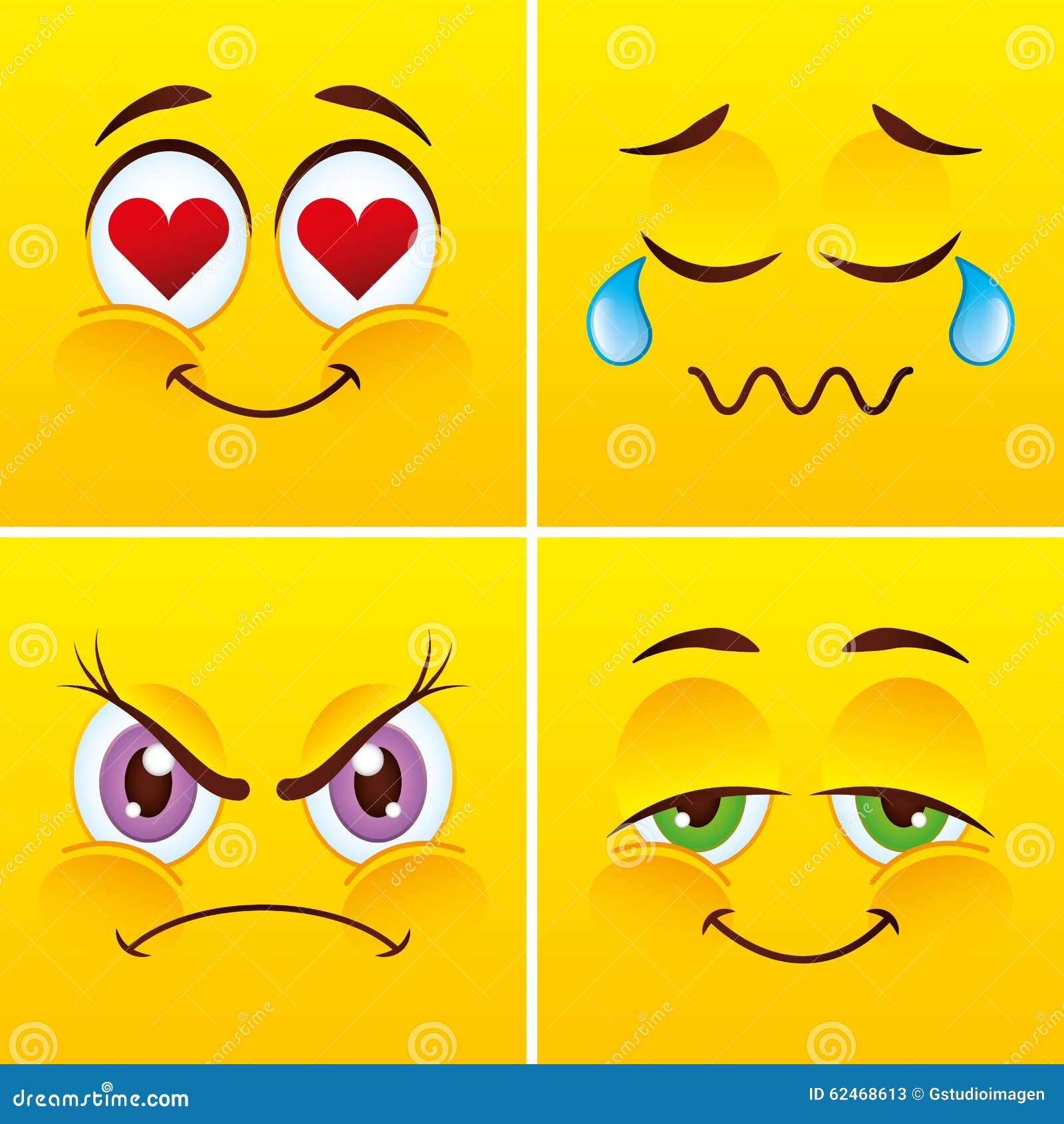 Smiley faces design stock vector. Illustration of drops - 62468613