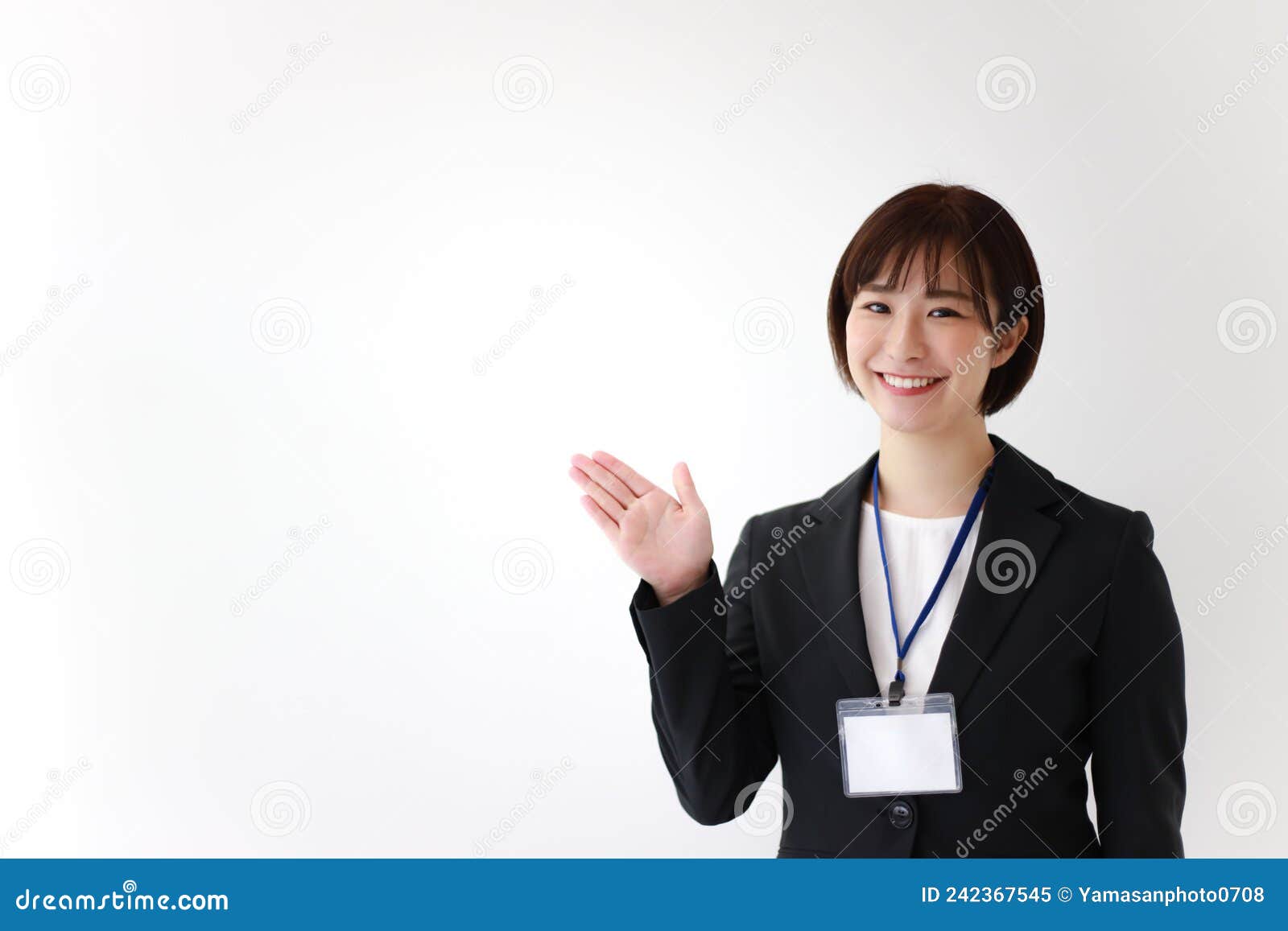 Smiley Female Office Worker Stock Image - Image of beautiful, work ...