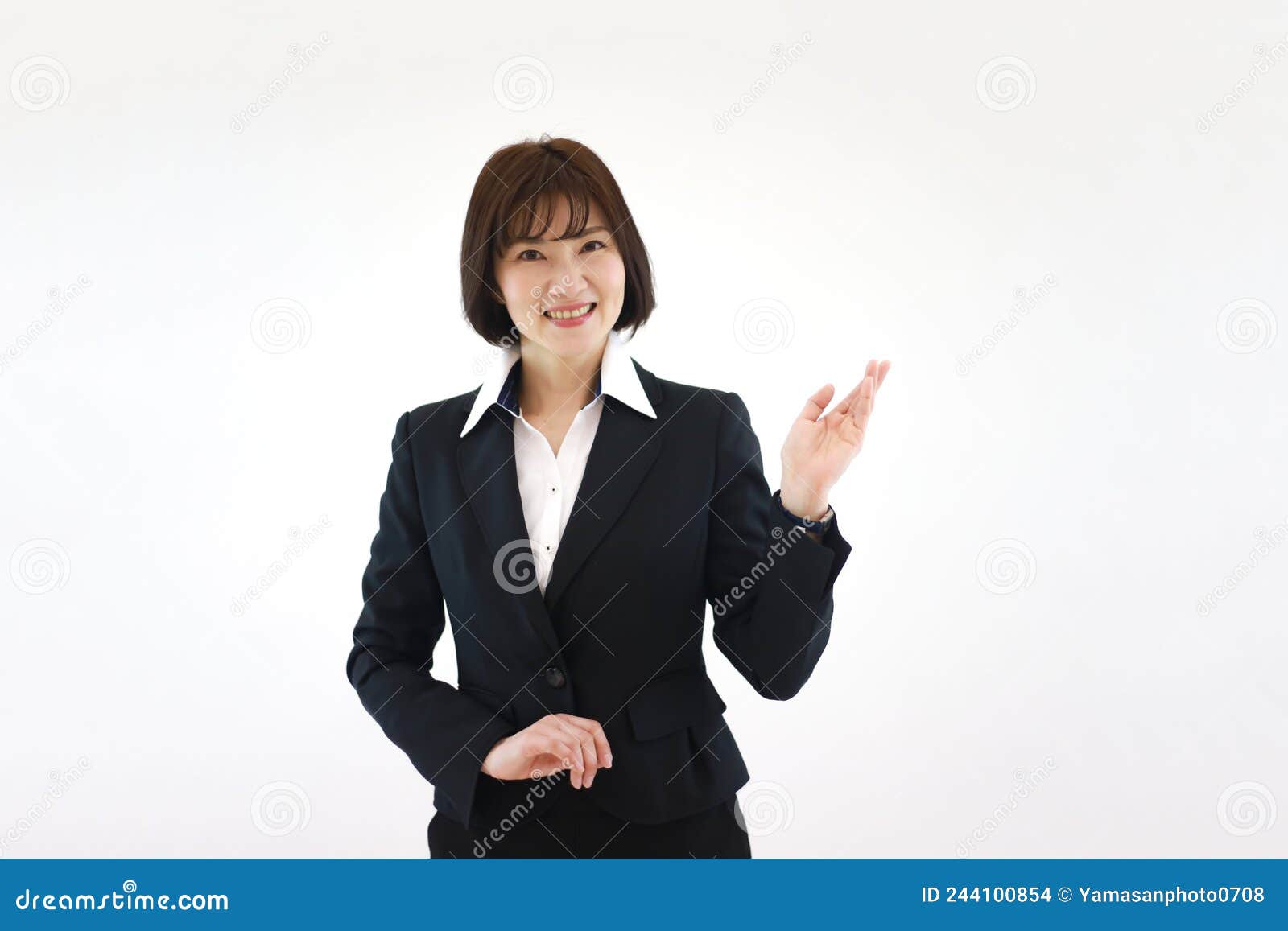 Smiley Female Office Worker Stock Photo - Image of worker, person ...