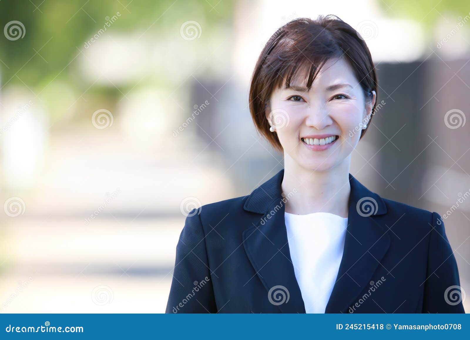 Smiley Female Office Worker Stock Photo - Image of employee, working ...