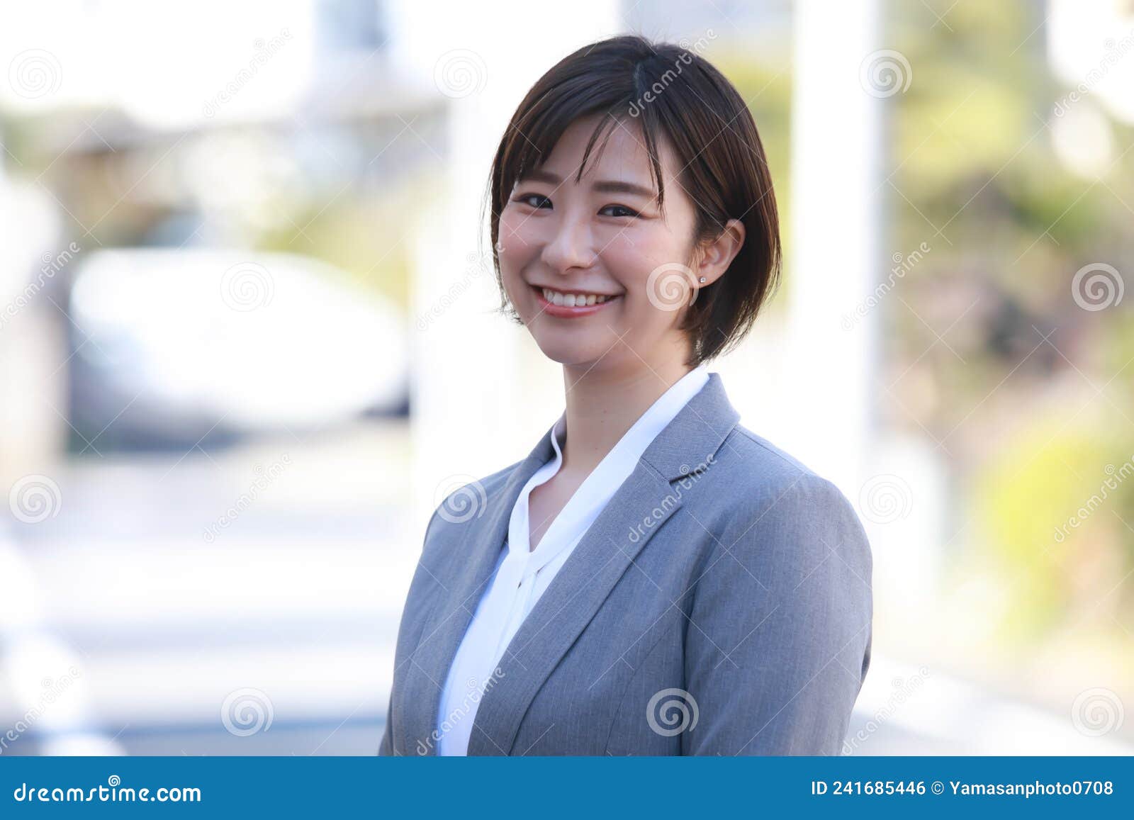 Smiley Female Office Worker Stock Photo - Image of businessman, smile ...