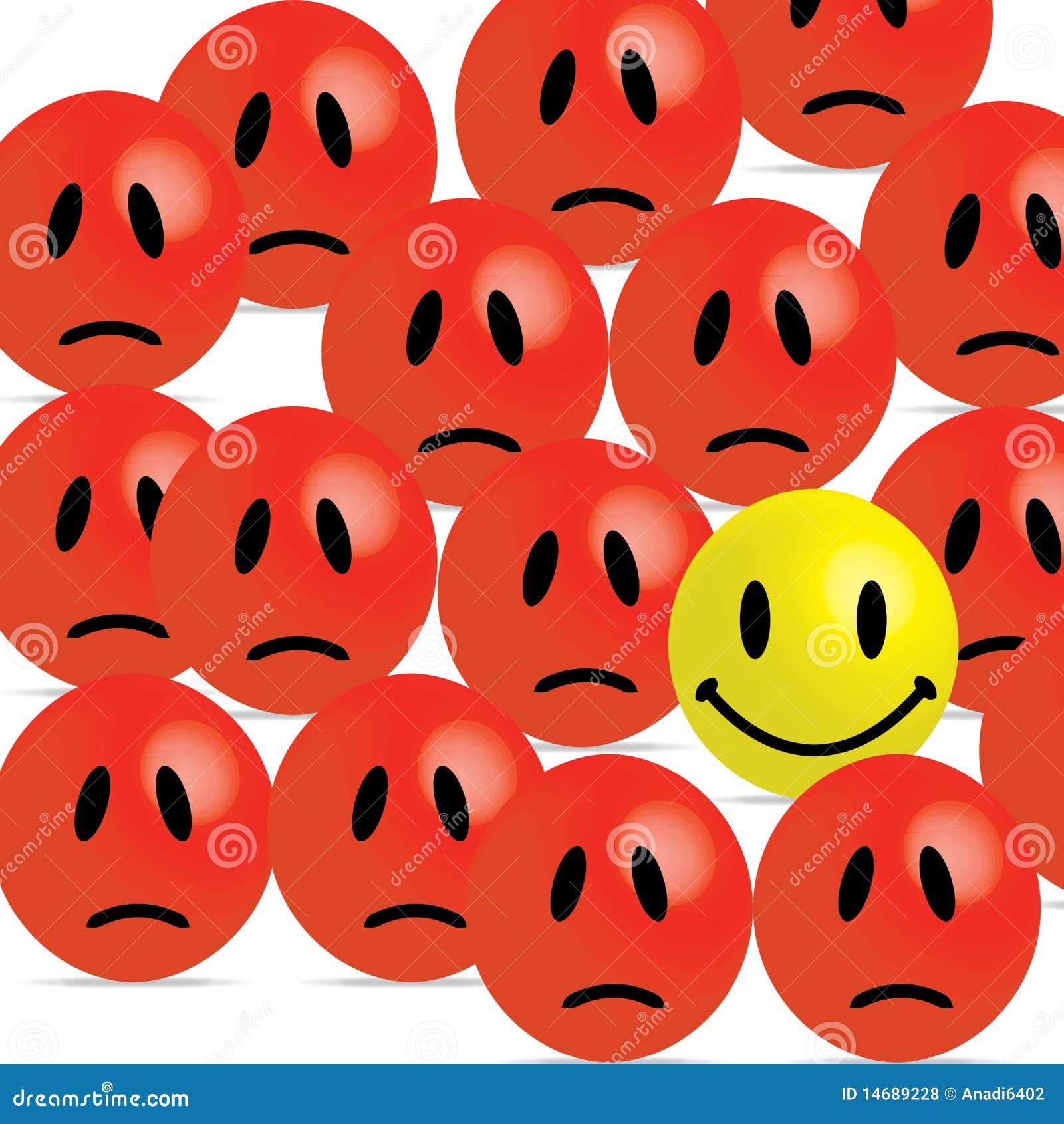 Smiley frech stock abbildung. Illustration von unterschiedlich - 14689228