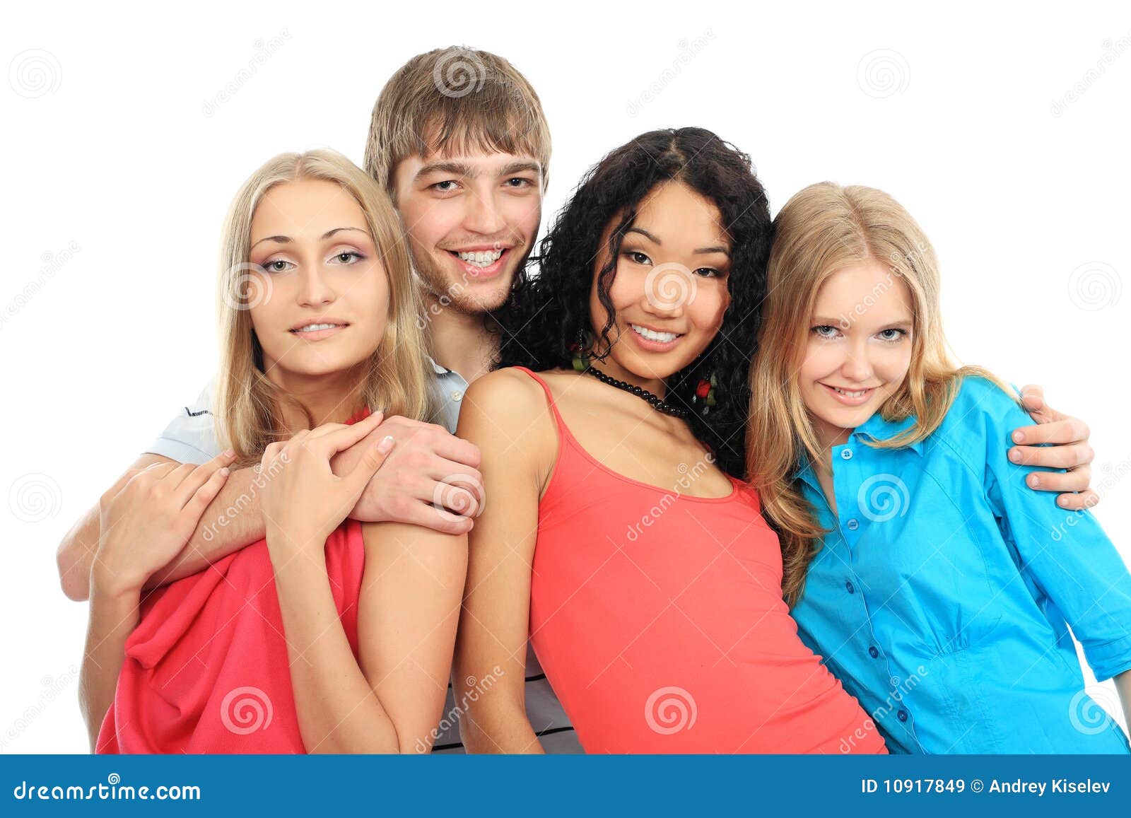 Smiley friends stock image. Image of friends, college - 10917849