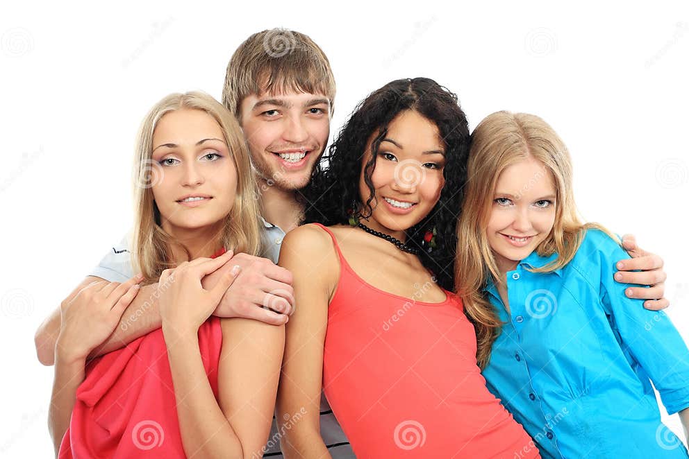 Smiley friends stock image. Image of friends, college - 10917849