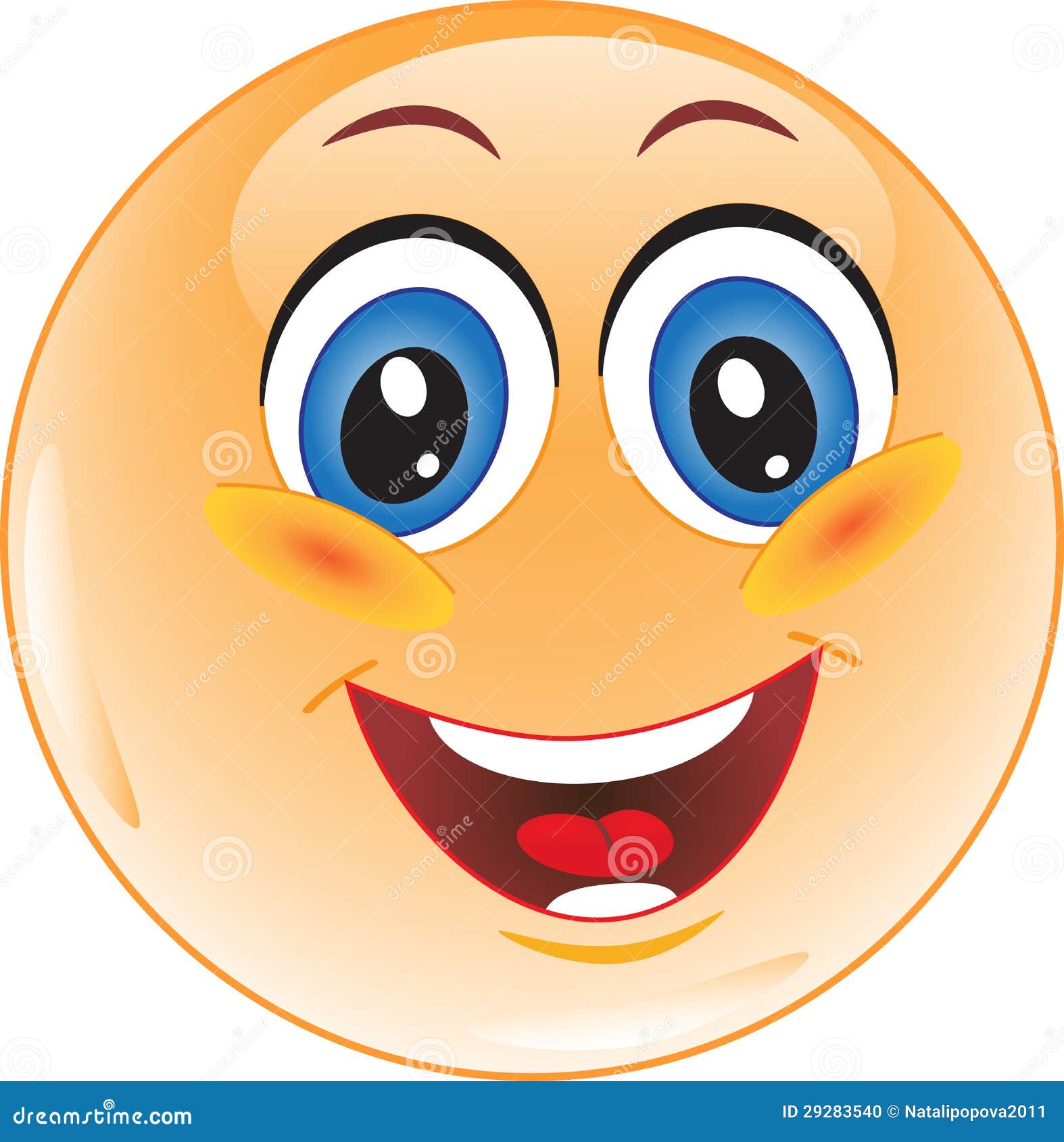 Smiley. Geluk. stock illustratie. Illustration of hoofd - 29283540