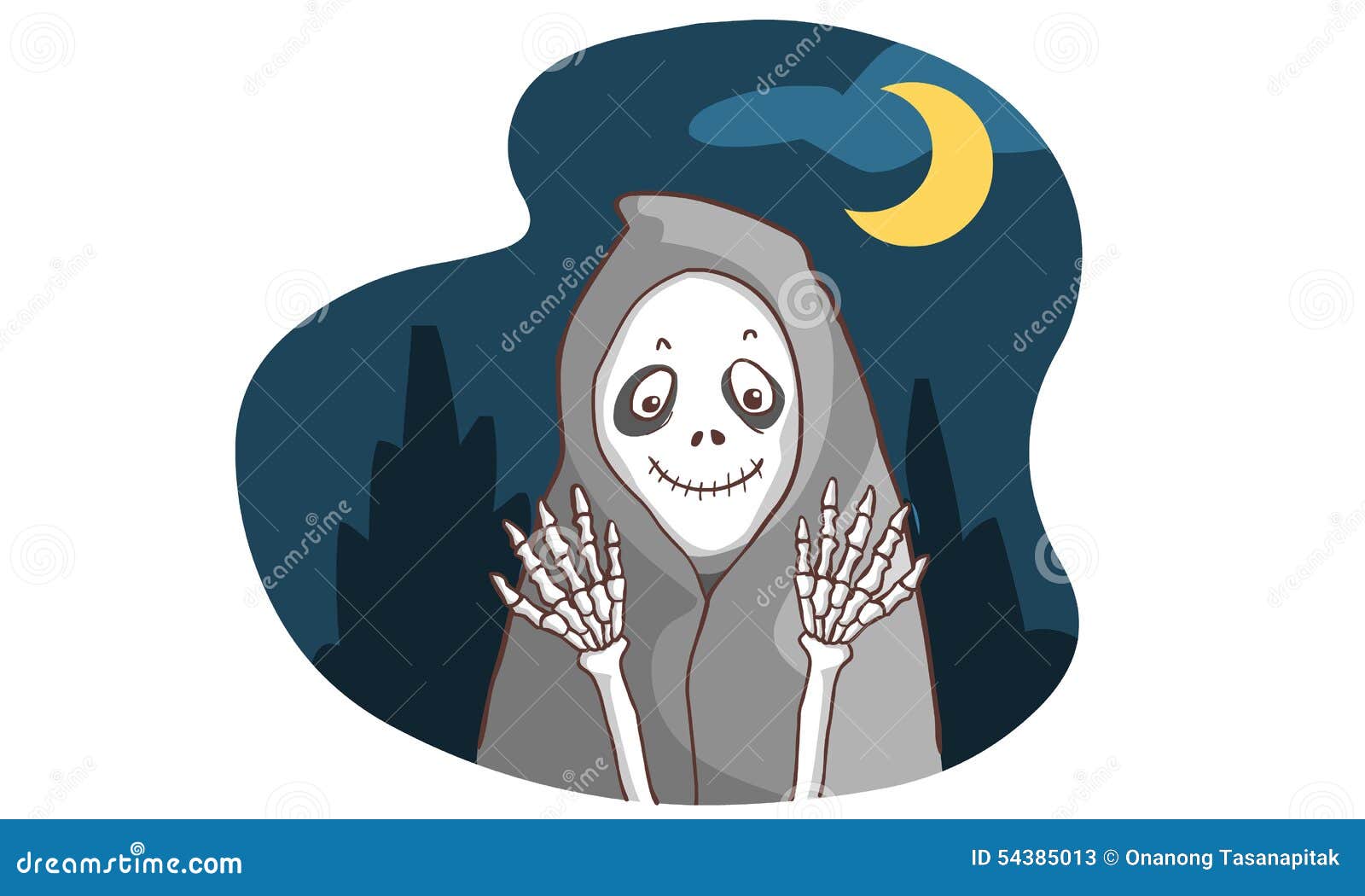 Smiley / Ghost-Severity / Vector Stock Illustration | CartoonDealer.com ...
