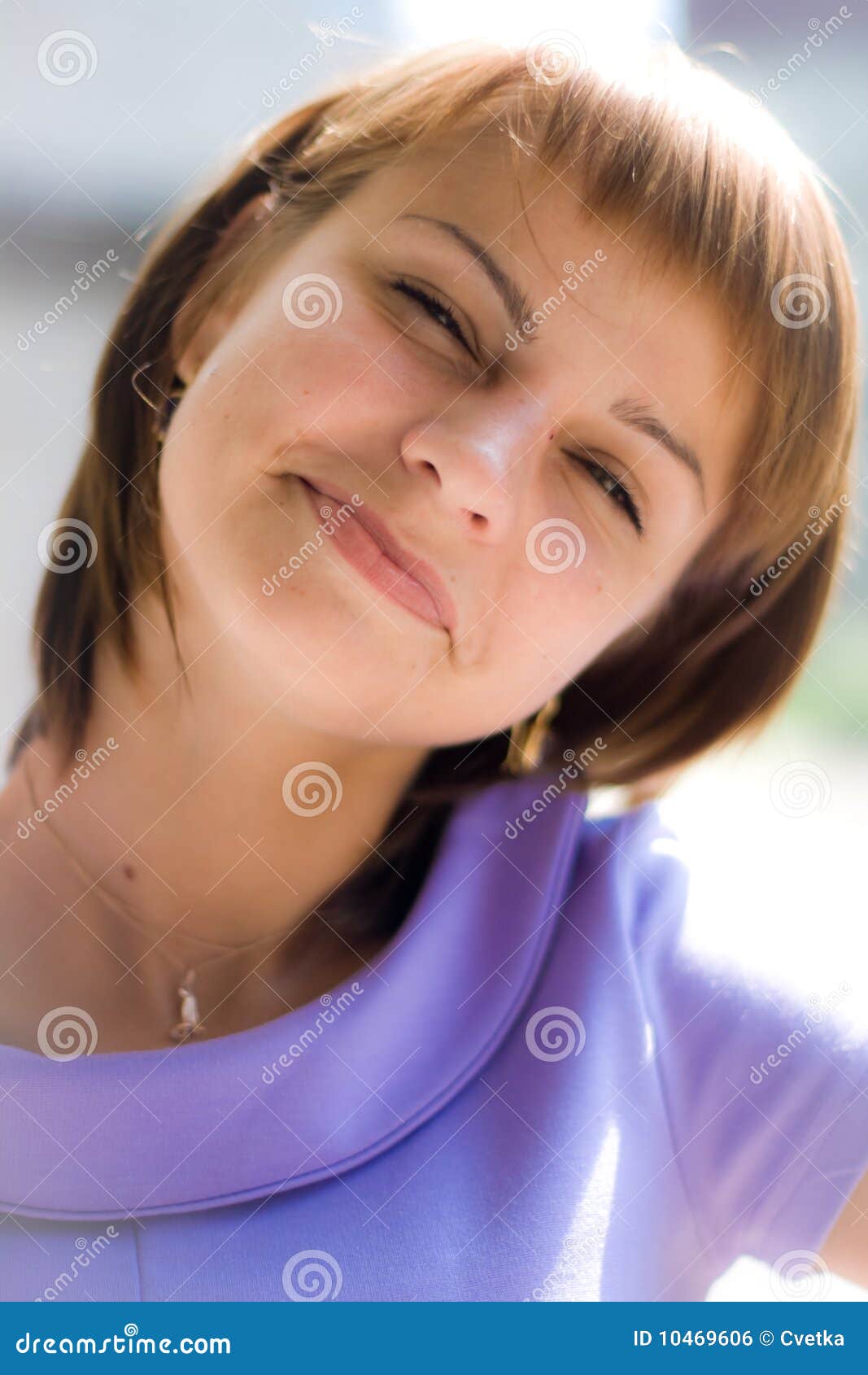 Smiley girl stock photo. Image of girl, romantic, black - 10469606