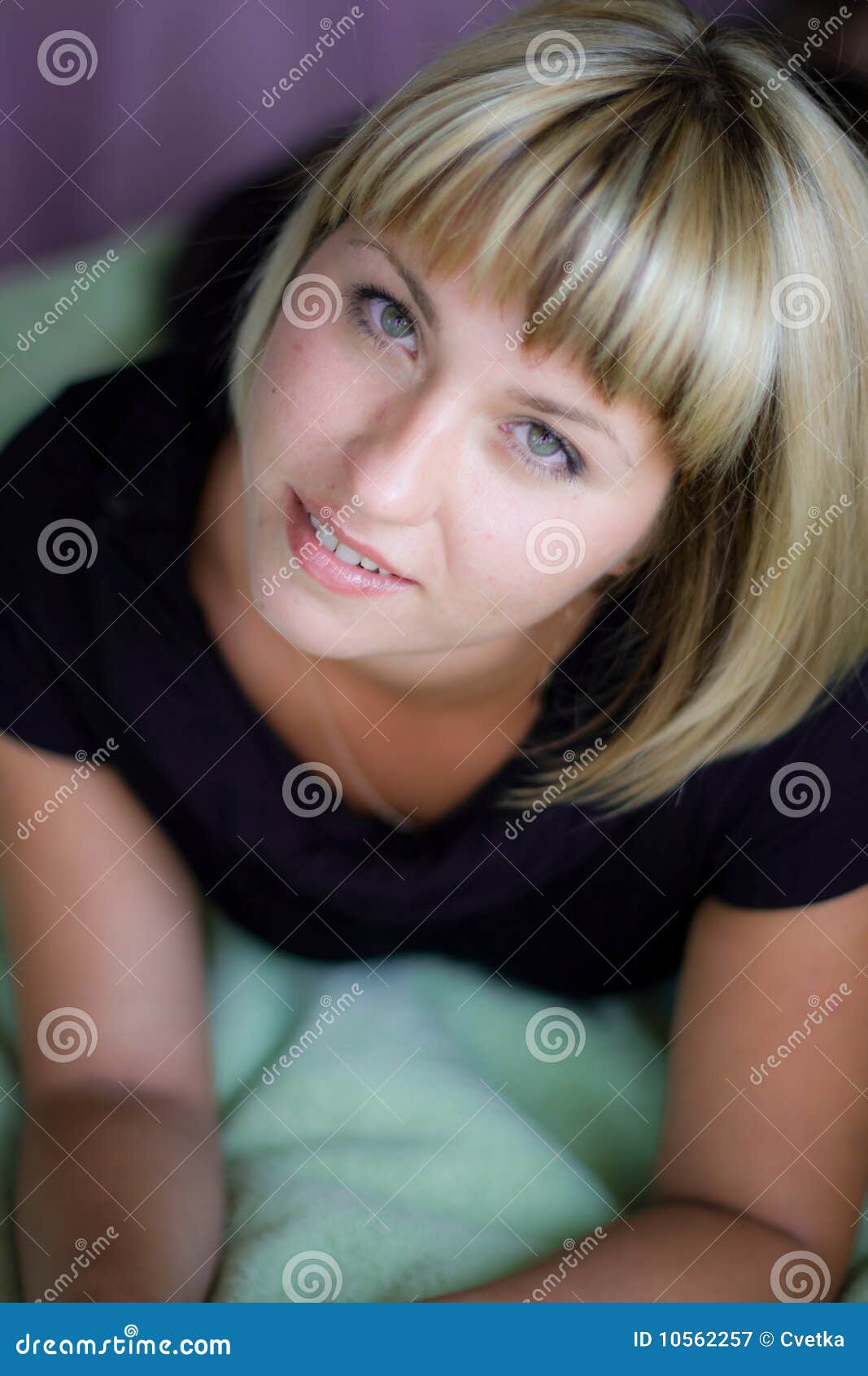 Smiley girl stock image. Image of people, indoor, style - 10562257