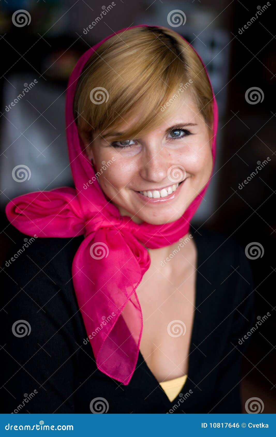 Smiley girl stock photo. Image of sweet, blue, portrait - 10817646