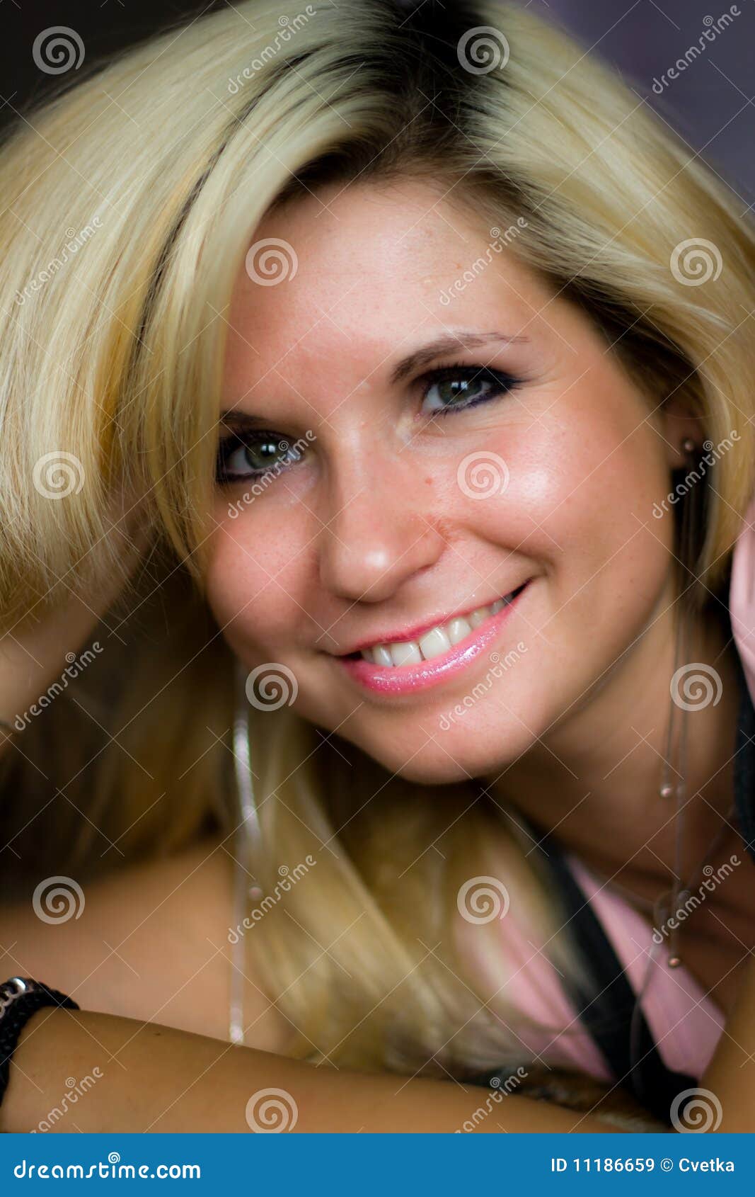 Smiley girl stock image. Image of copy, portrait, style - 11186659