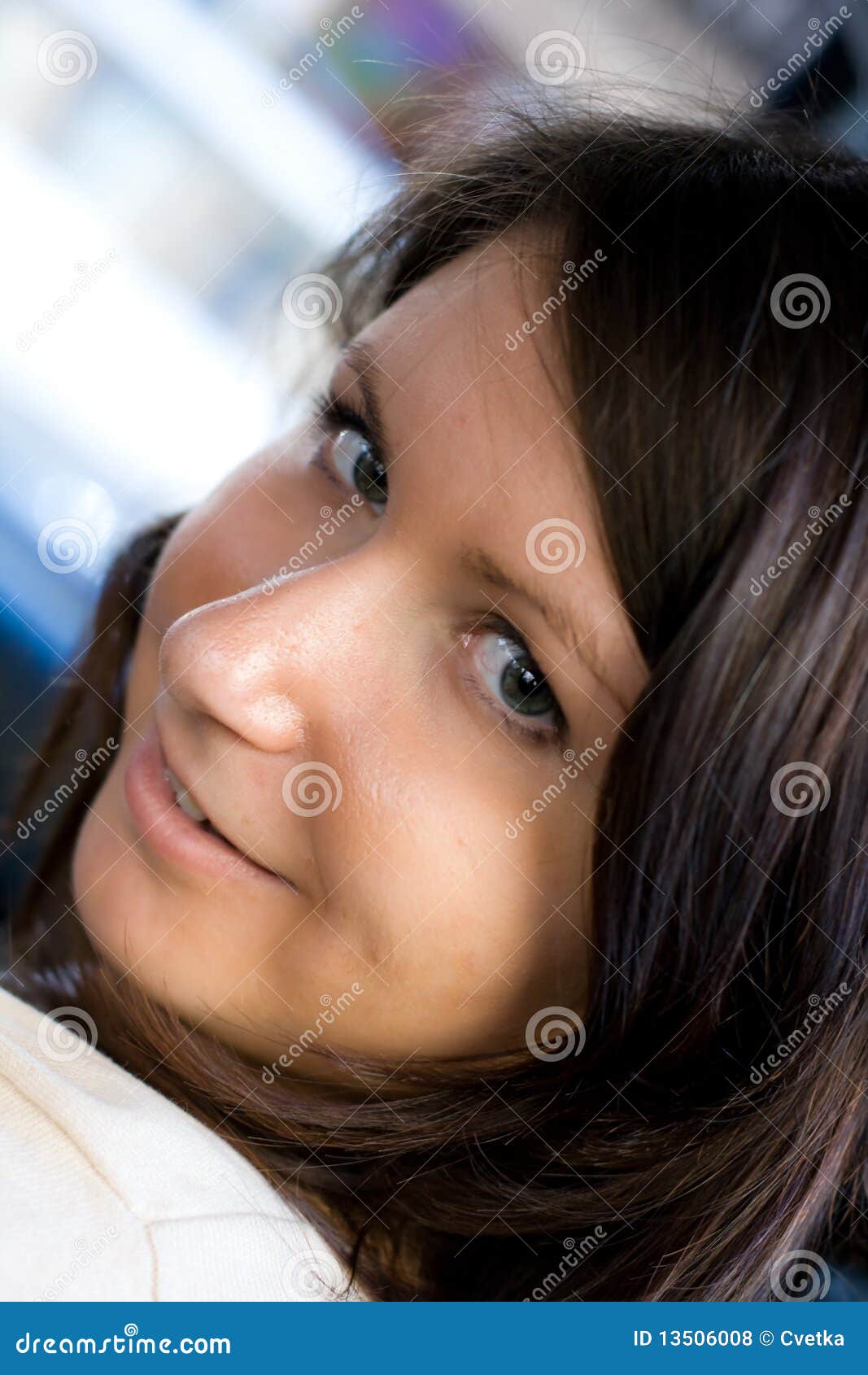 Smiley girl stock photo. Image of expression, style, indoor - 13506008