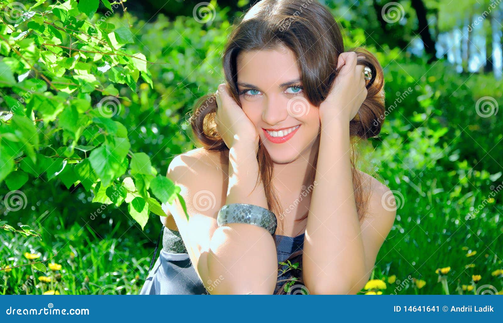 Smiley girl stock image. Image of laugh, happy, lips - 14641641