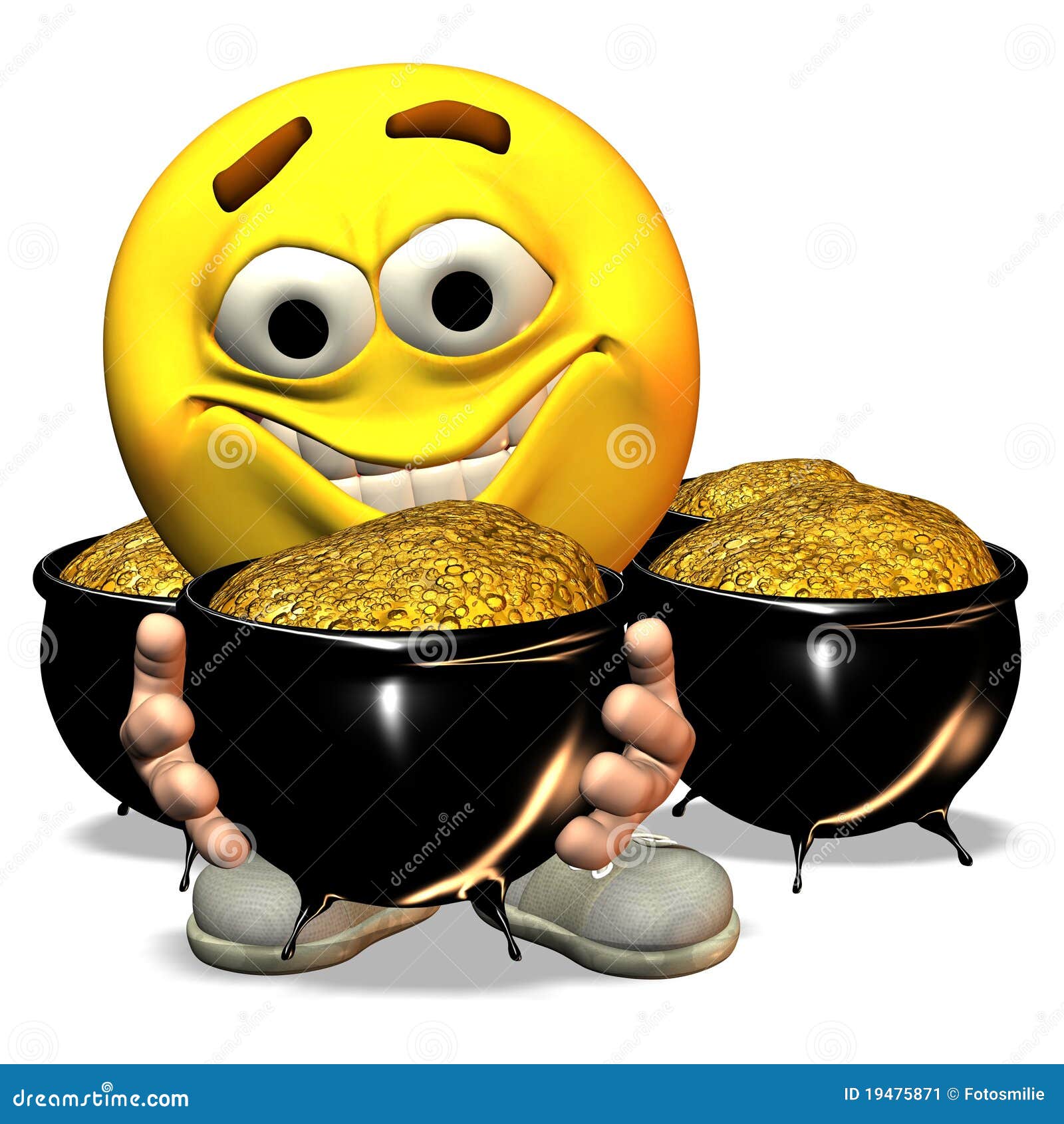 Smiley Coins Gold Icons, Signs Symbol Set Vector Illustration ...