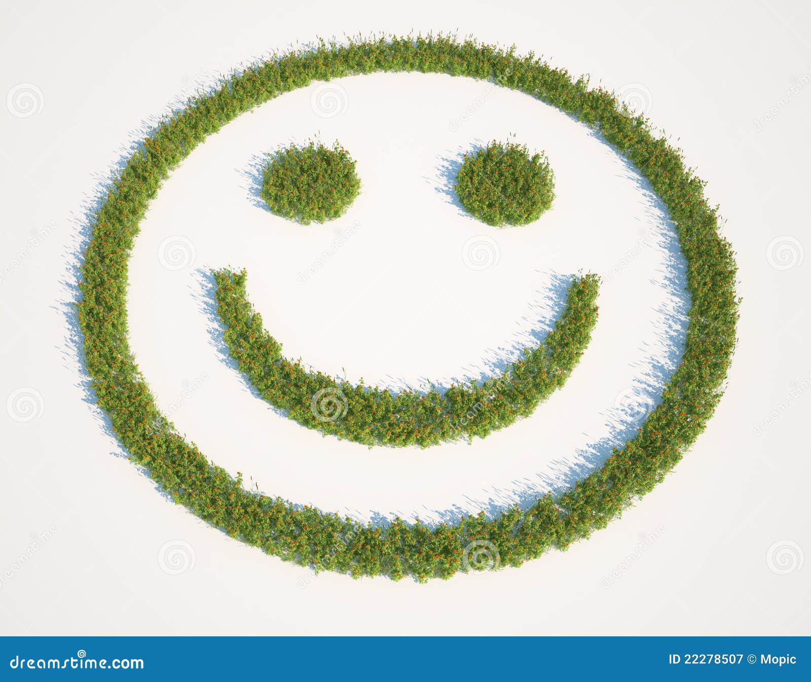 Smiley grass stock illustration. Illustration of happy - 22278507