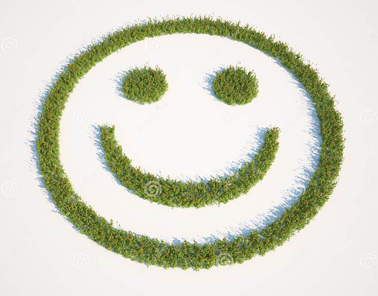 Smiley grass stock illustration. Illustration of happy - 22278507