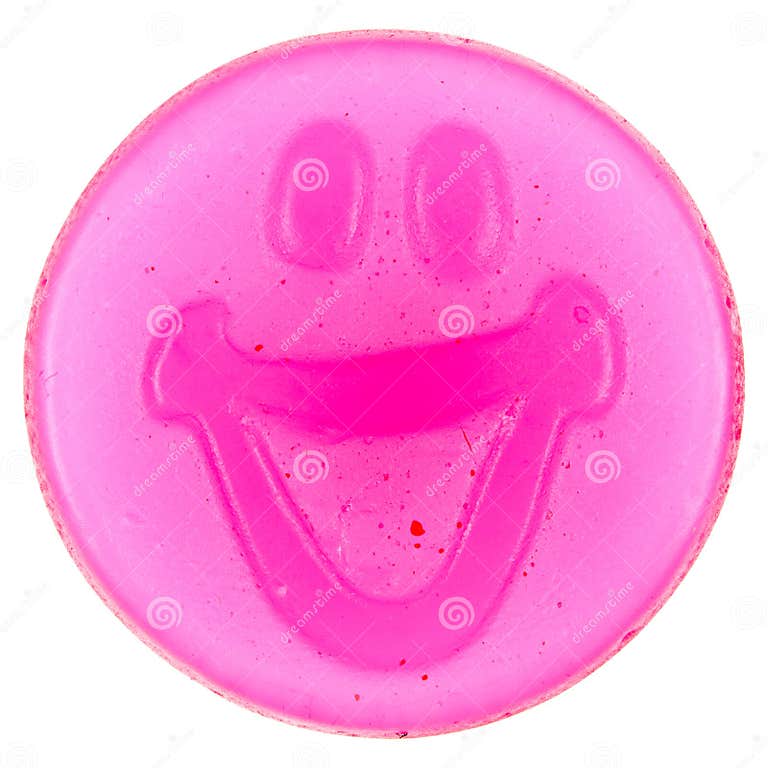Smiley of gummy candy stock image. Image of pink, icon - 24087861