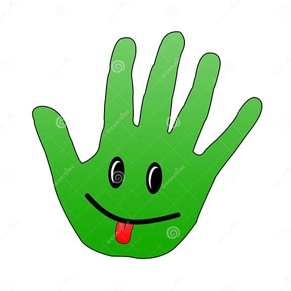 Smiley Hand stock illustration. Illustration of faces - 2155858