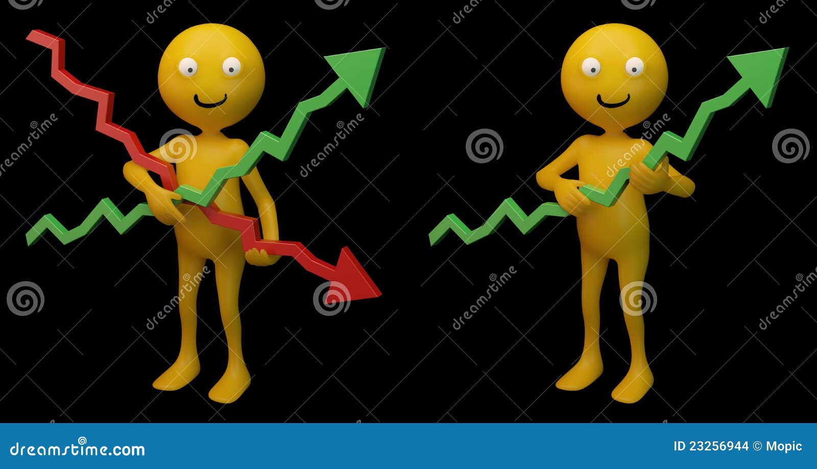 Smiley holding graphs stock illustration. Illustration of cartoon ...