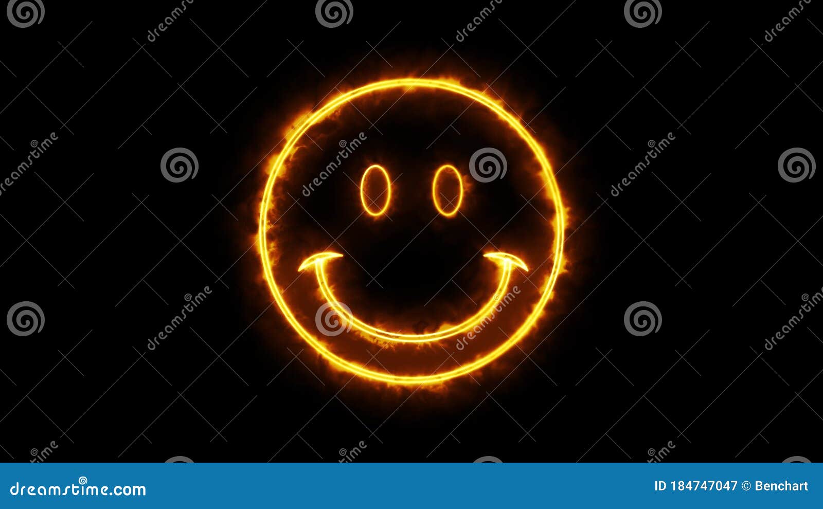 Smiley Icon with Burning Fire Effect Stock Video - Video of blur, face ...