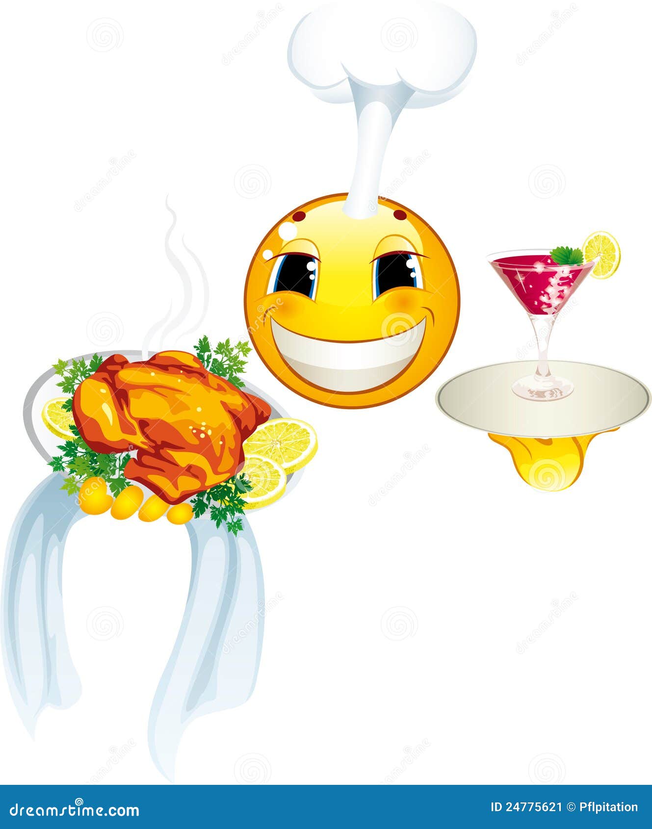 Smiley icon. Cook stock vector. Illustration of cheerful - 24775621
