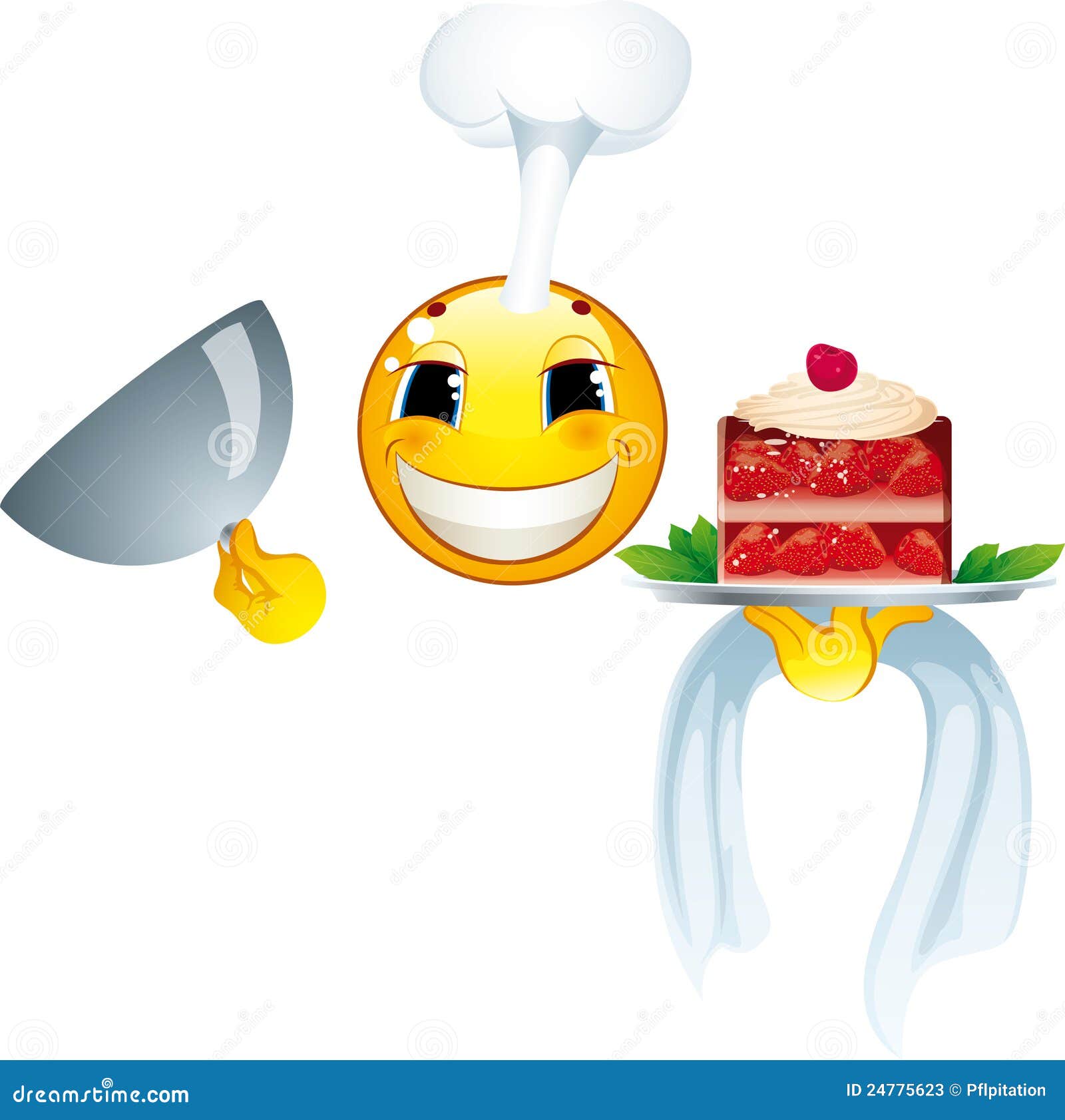 Smiley Icon. Cook Cartoon Vector | CartoonDealer.com #24775623