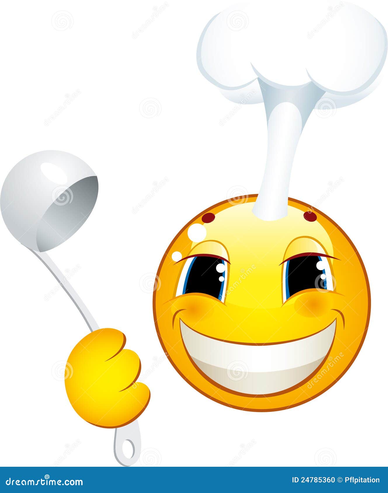 Smiley icon. Cook stock vector. Illustration of badge - 24785360