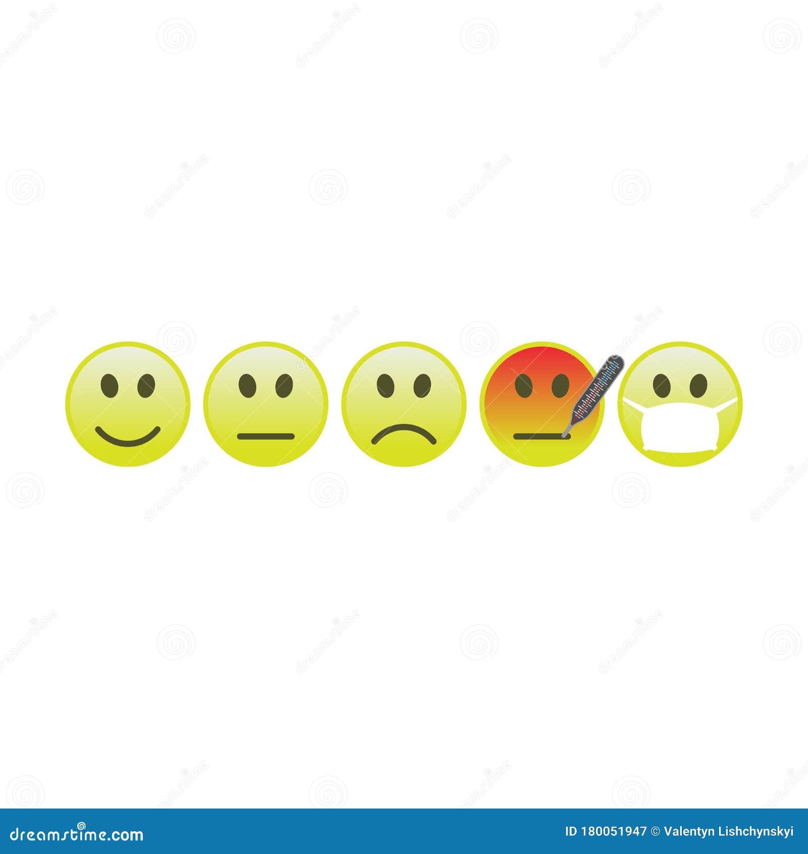 Smiley Icon Flat Set Vector Symbol Icon Stock Vector - Illustration of ...