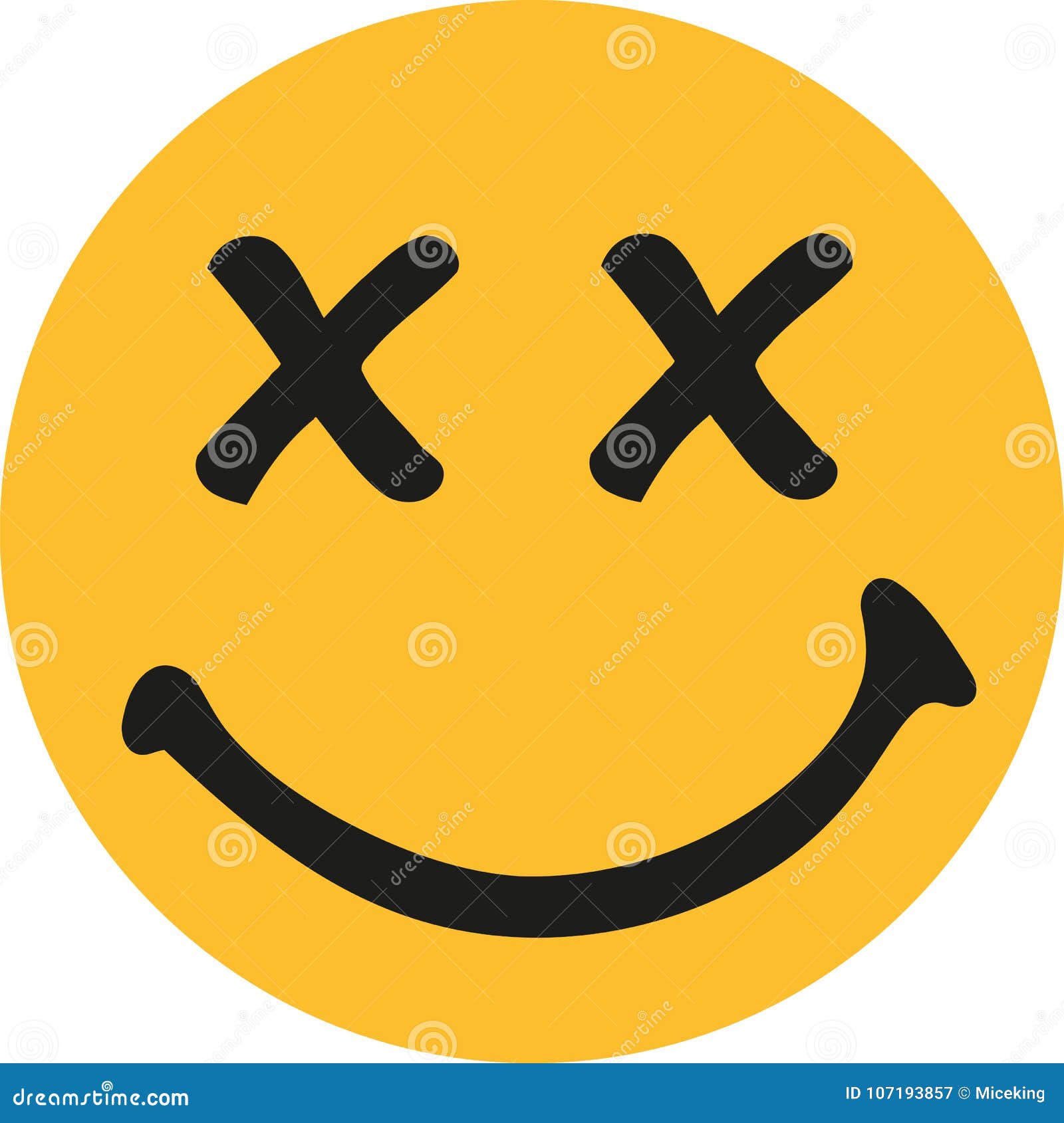 Smiley Jaune Avec Les Yeux Interdits Aux Moins De 18 Ans Illustration ...