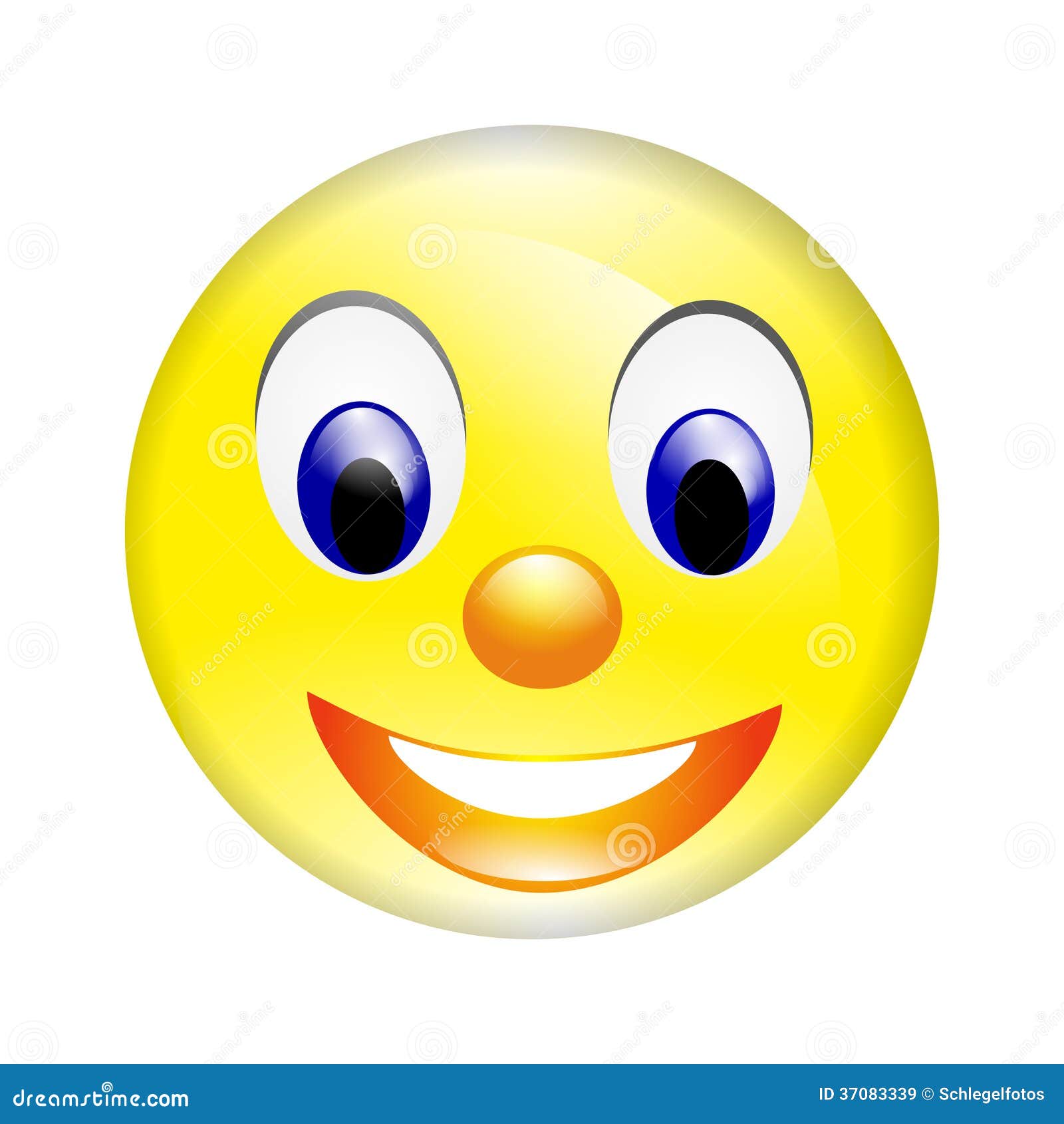 Smiley jaune d'isolement illustration stock. Illustration du visage ...