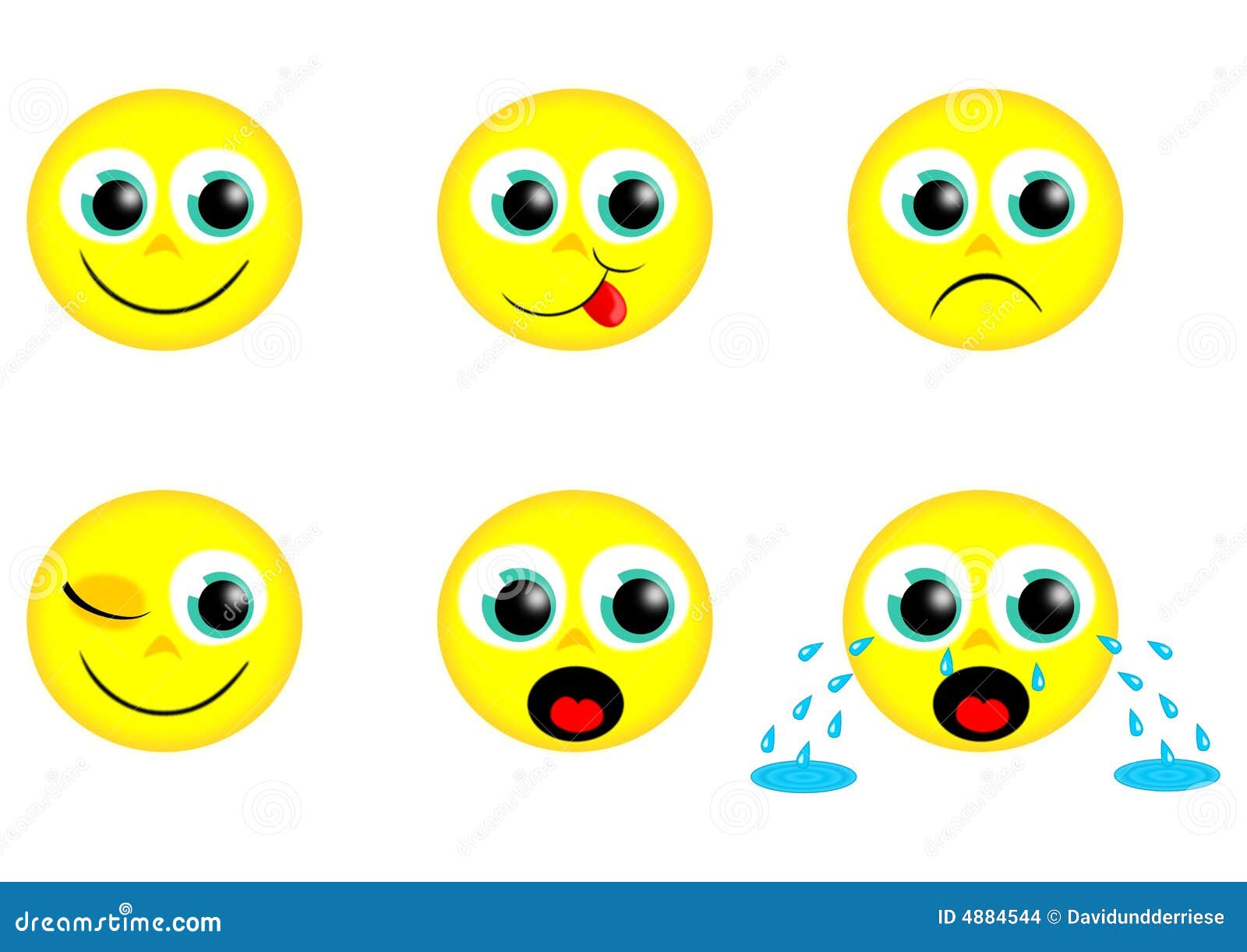 Smiley jaunes illustration de vecteur. Illustration du langue - 4884544