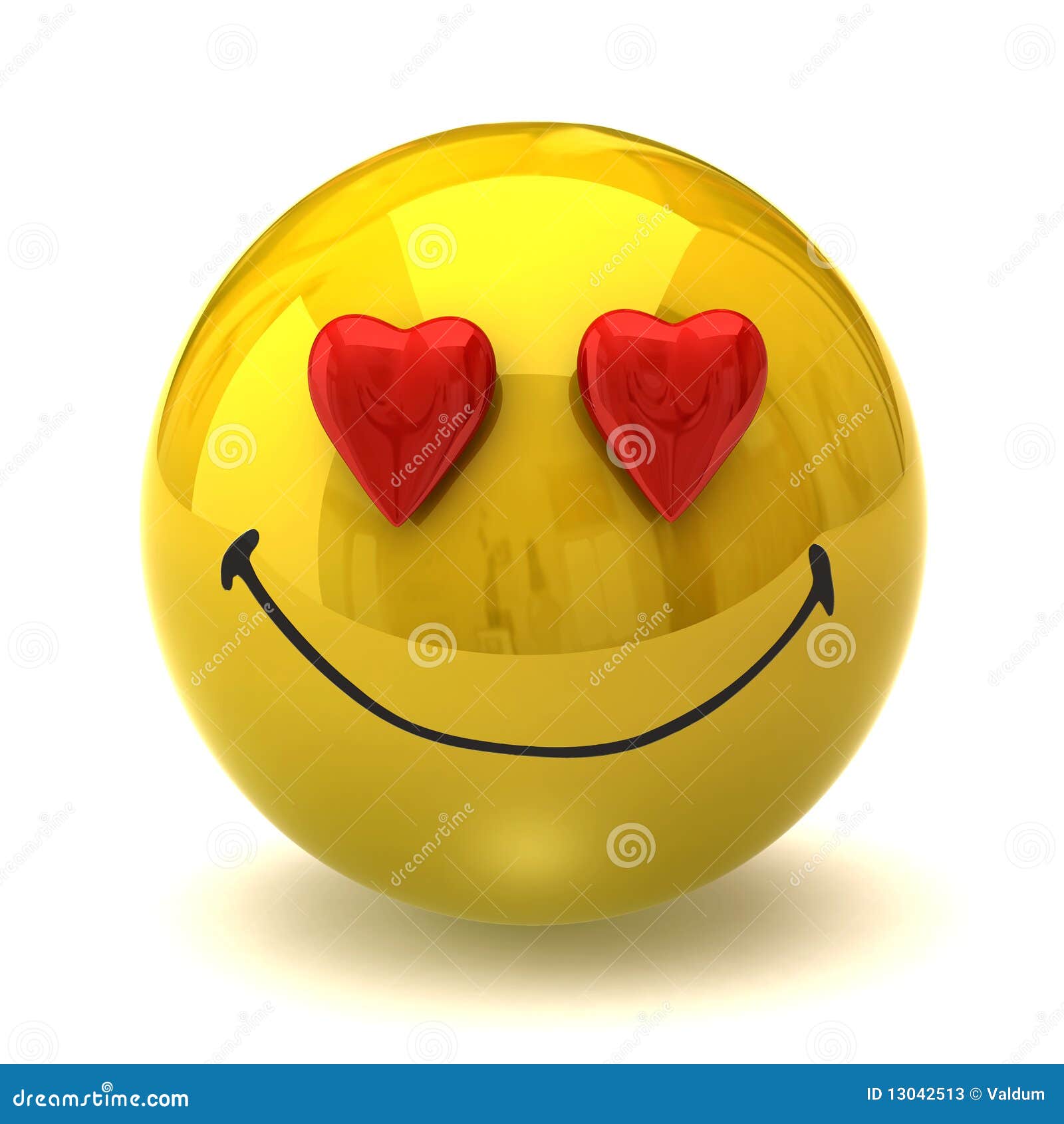Smiley in liefde stock illustratie. Illustration of gezicht - 13042513