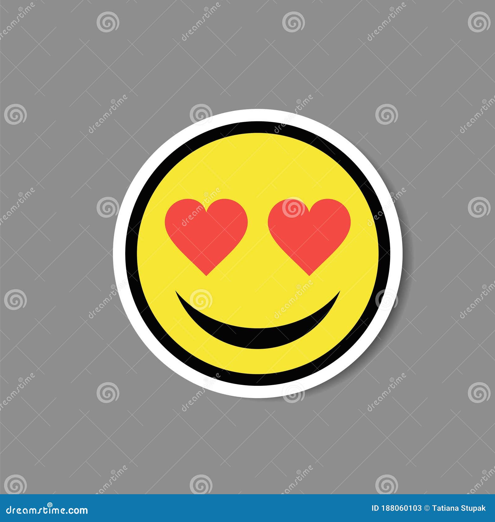 Smiley In Love Face Vector Set. Smileys And Emoji Collection In Kissing ...