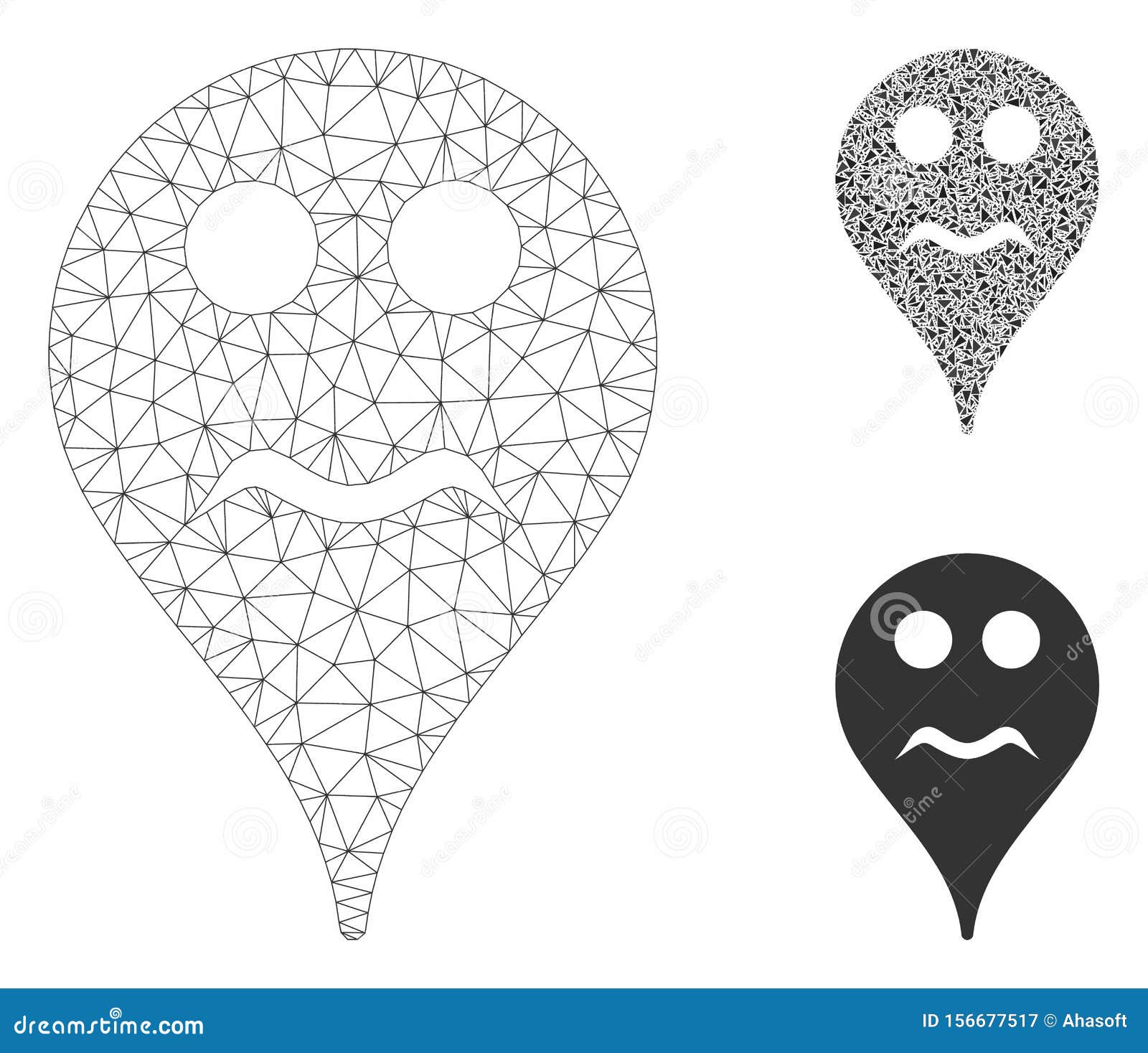 Smiley Map Marker Vector Mesh Wire Frame Model E L'icona Del Triangolo ... Smiley Map Marker Vector Mesh Wire Frame Model E L'icona Del Triangolo ...