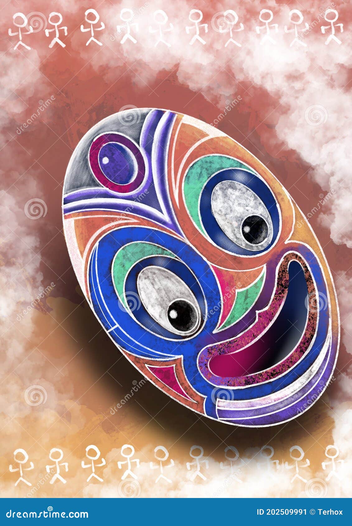 Smiley In A Mask 3d Render On A White Background Royalty-Free Stock ...